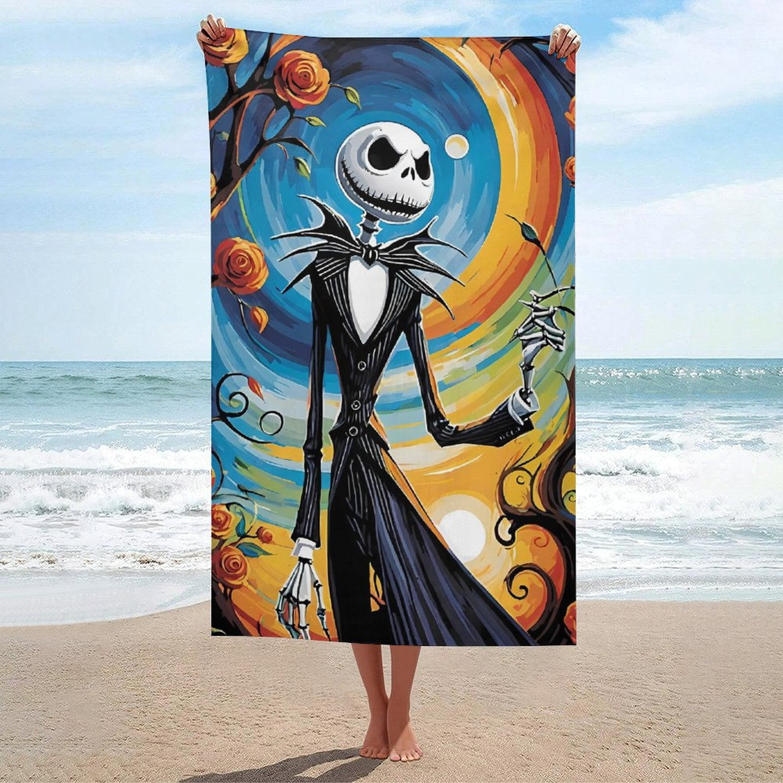 Jack Skellington Bath Towels Super Soft Bath, Pool, Beach Towel ...
