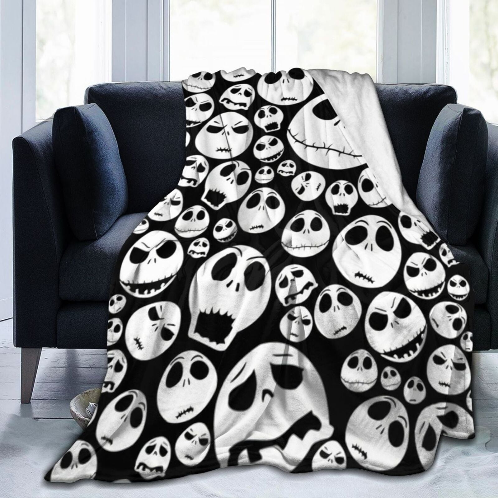 Jack Skellington Blanket Ultra-Soft Flannel Plush Throw Super Fuzzy ...