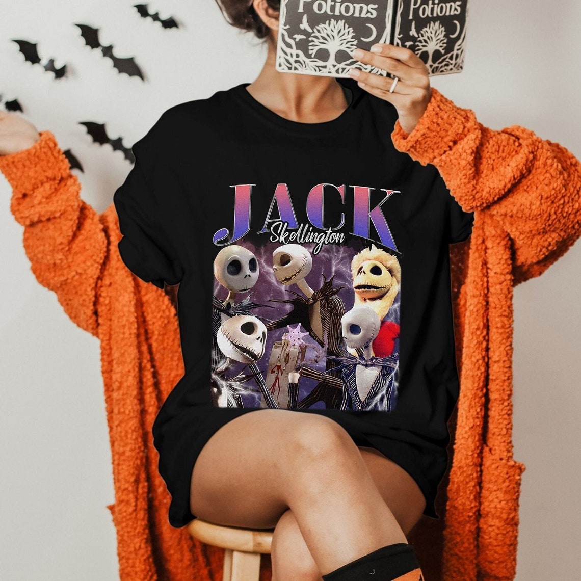 Jack Skellington Bootleg Shirt, Jack Skellington The Nightmare Before ...