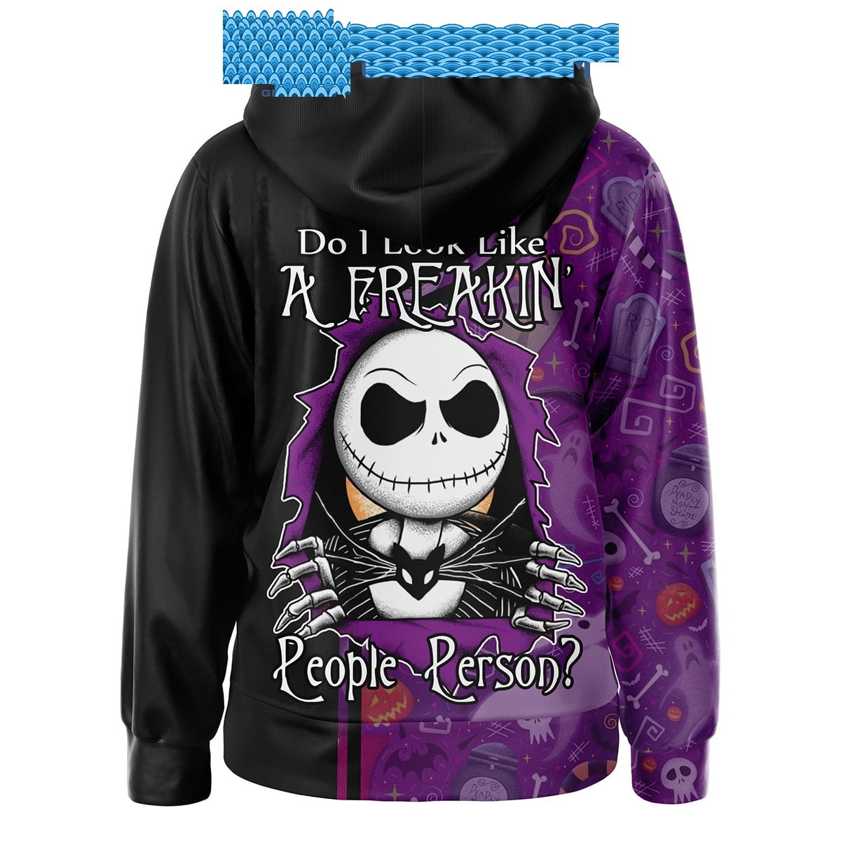 Jack Skellington Do I Look Like A Freakin People Person Hoodie T Shirt ...