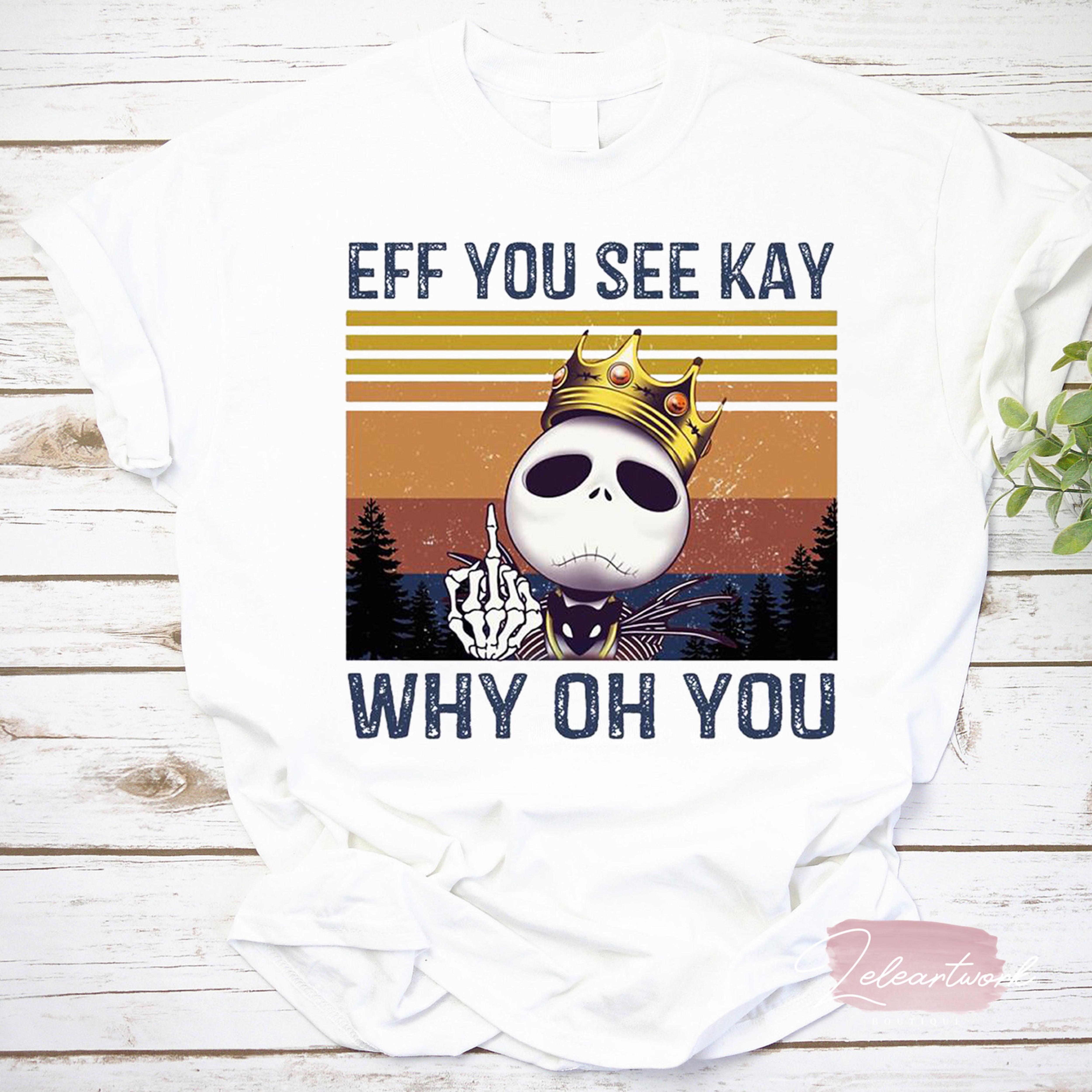Jack Skellington Eff You See Kay Why Oh You T-Shirt, Jack Skellington ...