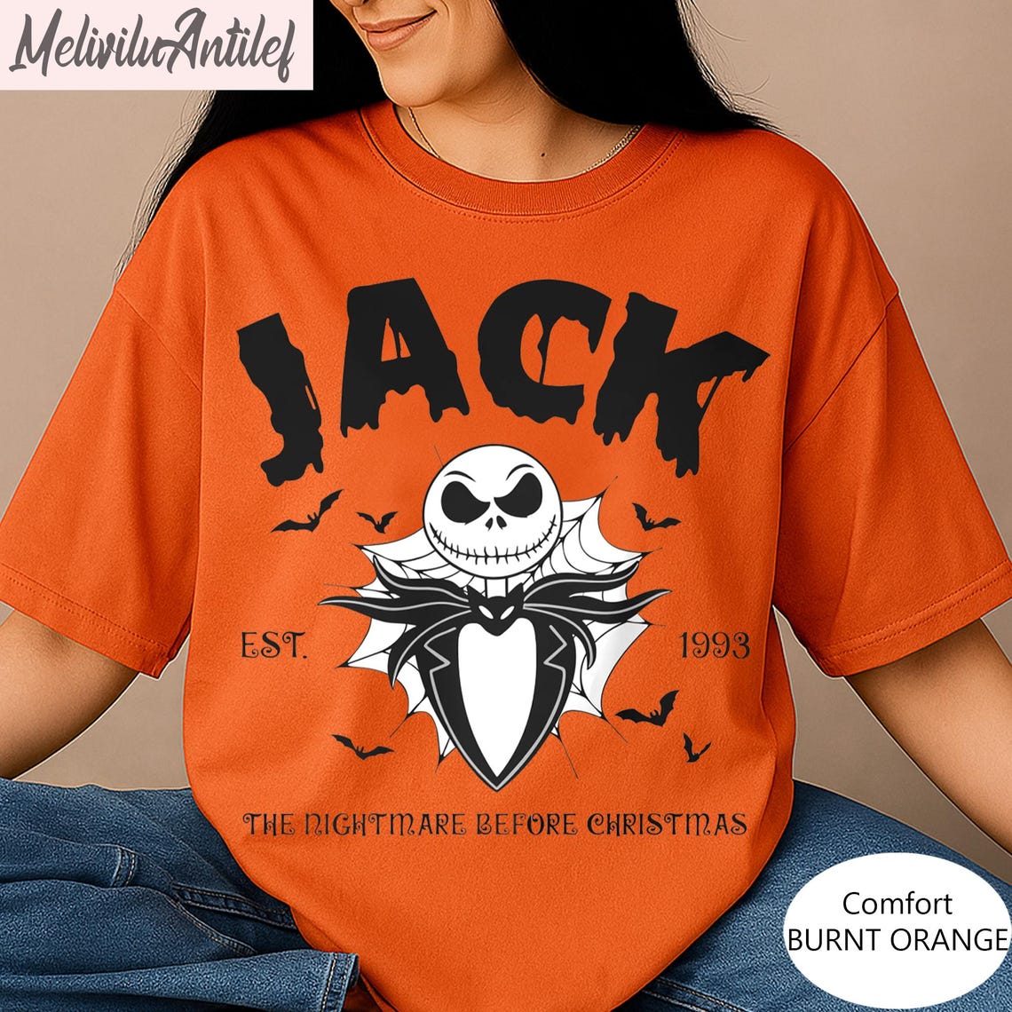 Jack Skellington Est 1993 T-Shirt, Nightmare Before Christmas Shirt ...