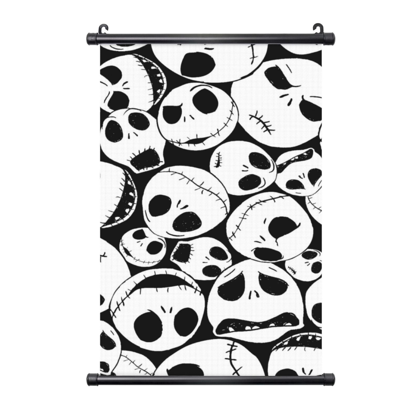 Jack Skellington Hanging Poster, Black Plastic Shaft Wall Hanging ...
