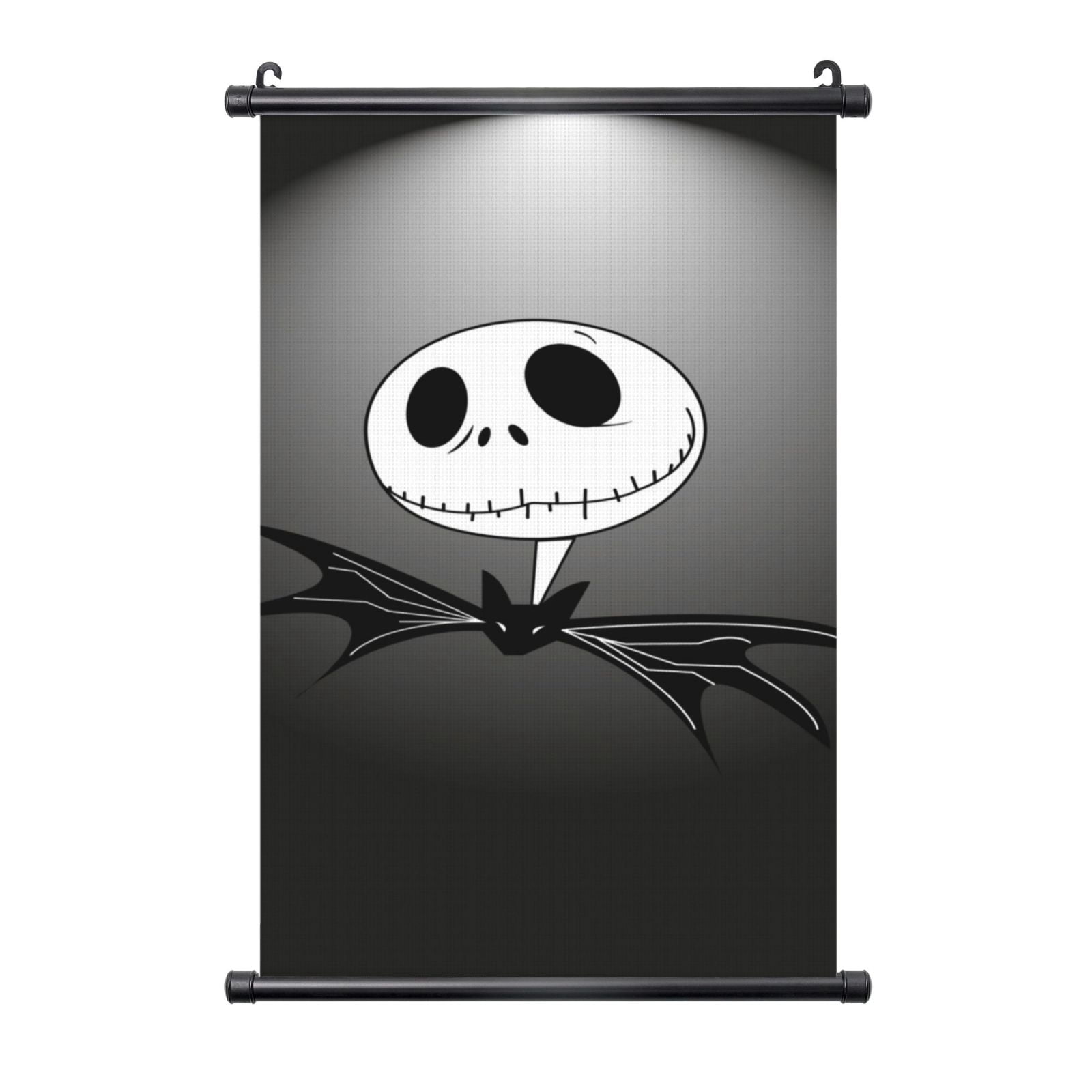 Jack Skellington Hanging Poster, Black Plastic Shaft Wall Hanging ...