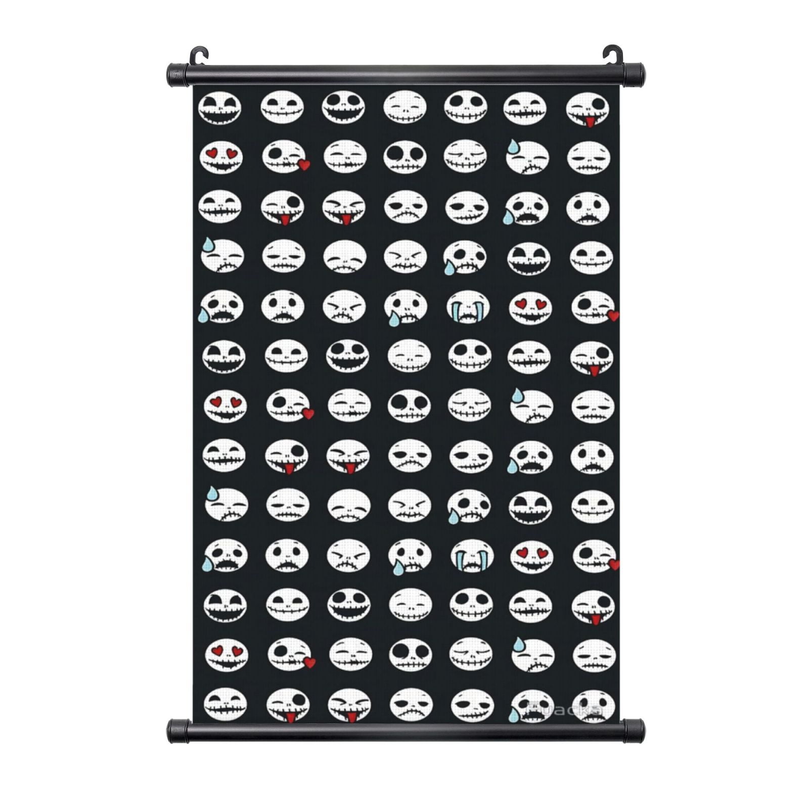 Jack Skellington Hanging Poster, Black Plastic Shaft Wall Hanging ...