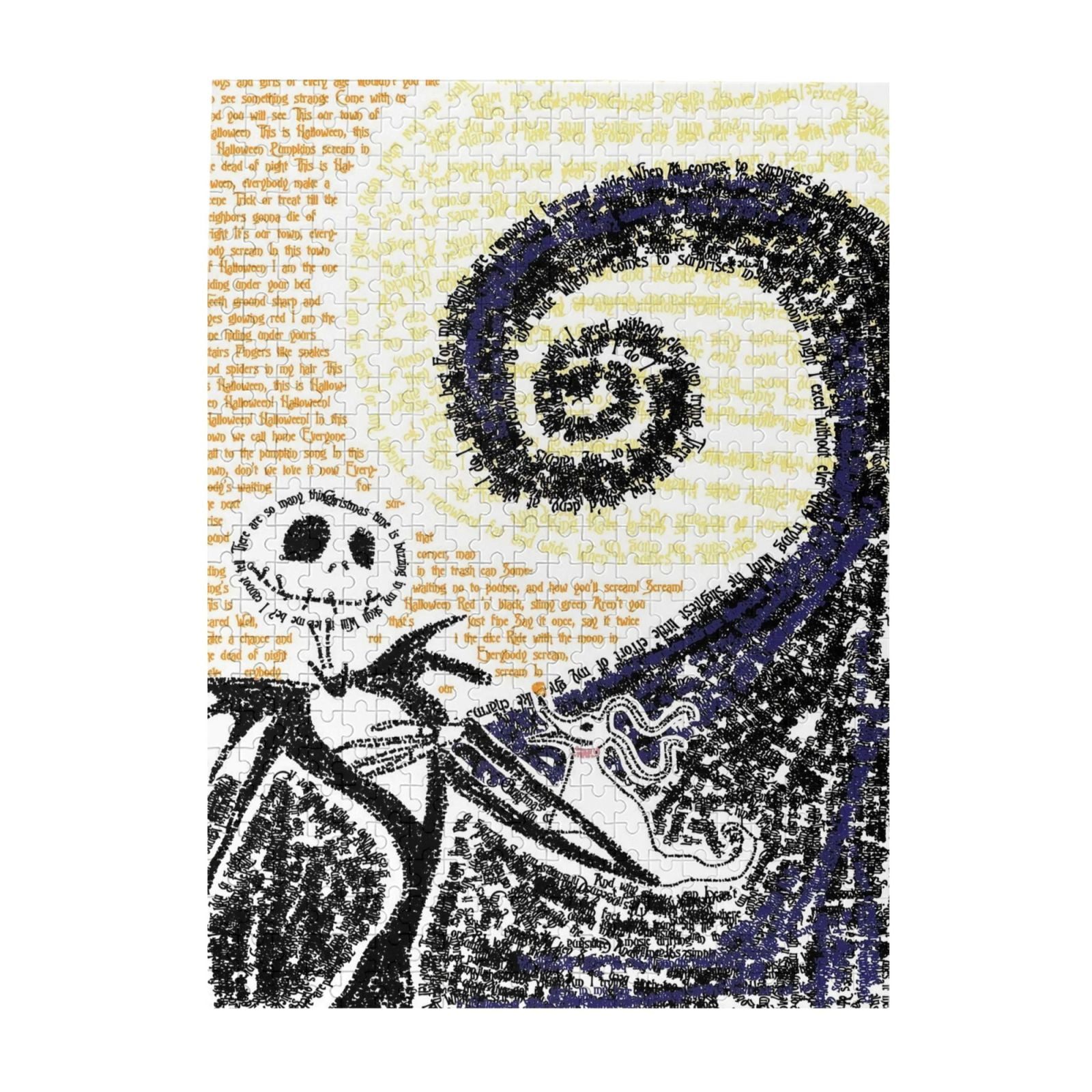 Jack Skellington Jigsaw Puzzles 300 500 1000 Piece Colorful Educational ...