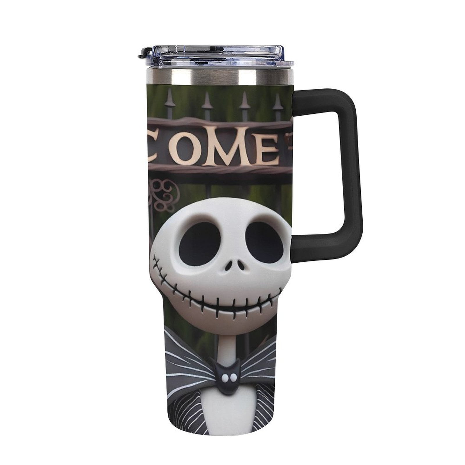 Jack Skellington Large Capacity Car Cup, 40oz Stainless Steel Travel ...