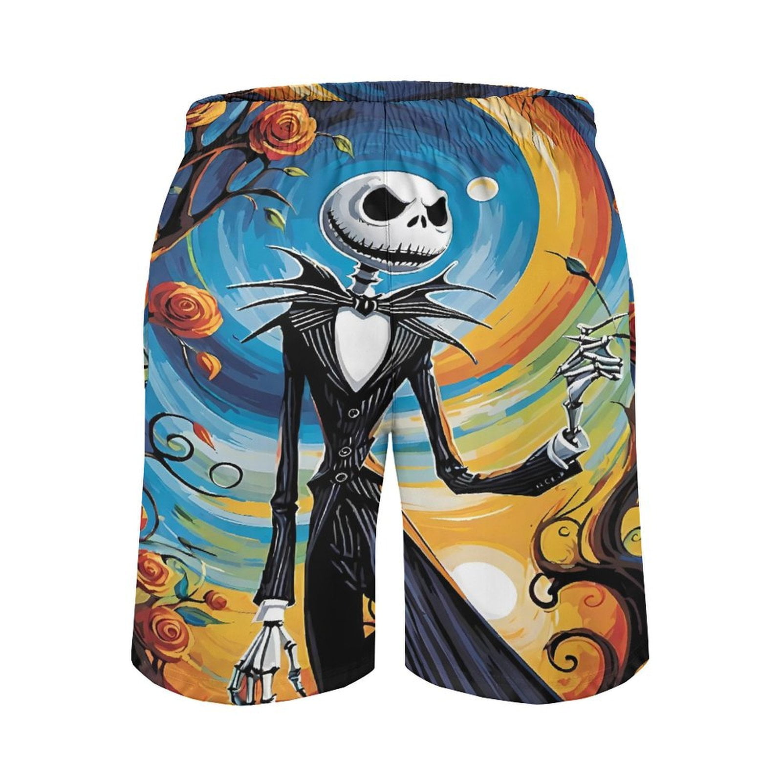 Jack Skellington Men's Shorts Quick Dry 3D Printed Beach Men's Swim ...