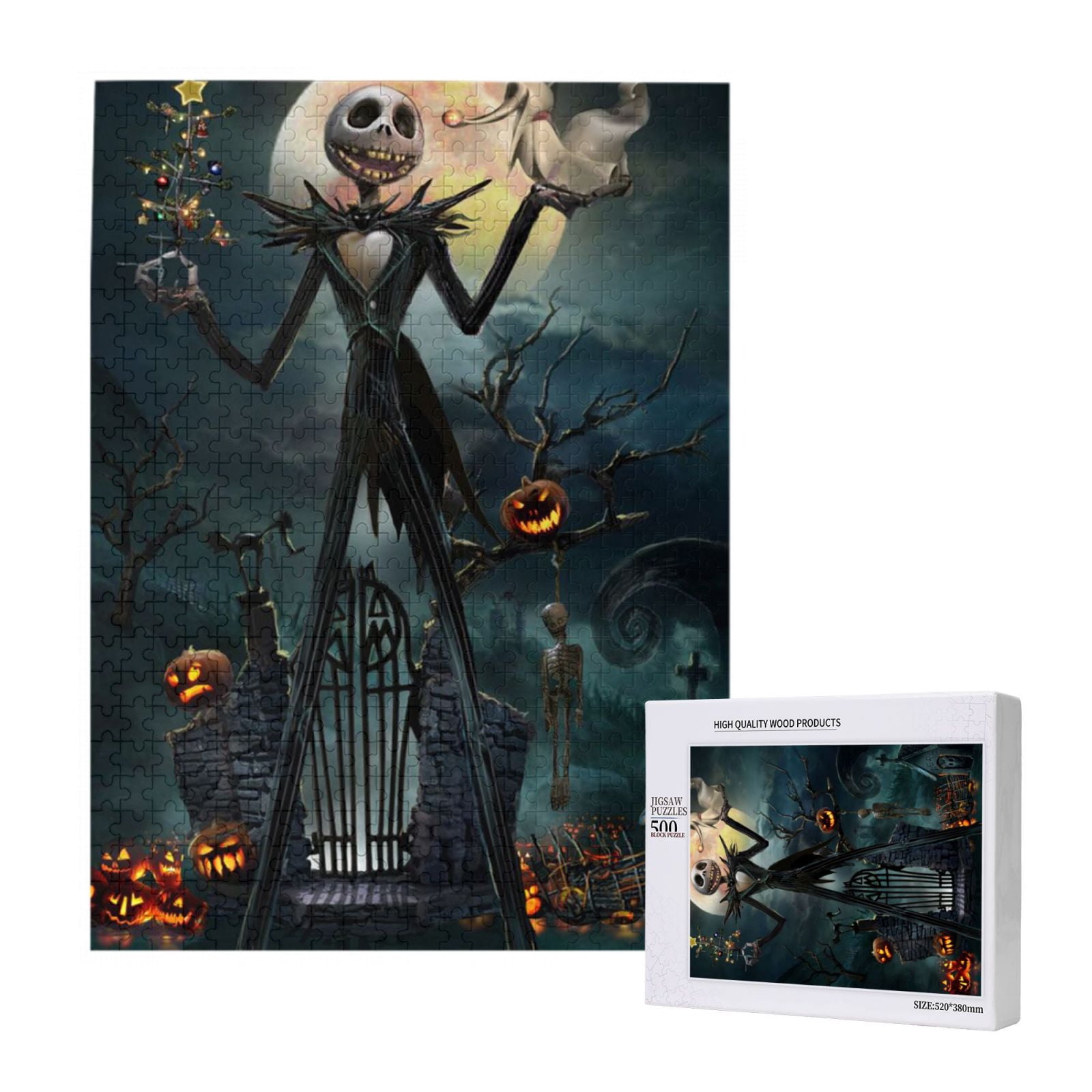 Jack Skellington The Nightmare Before Christmas Wooden Jigsaw Puzzles ...