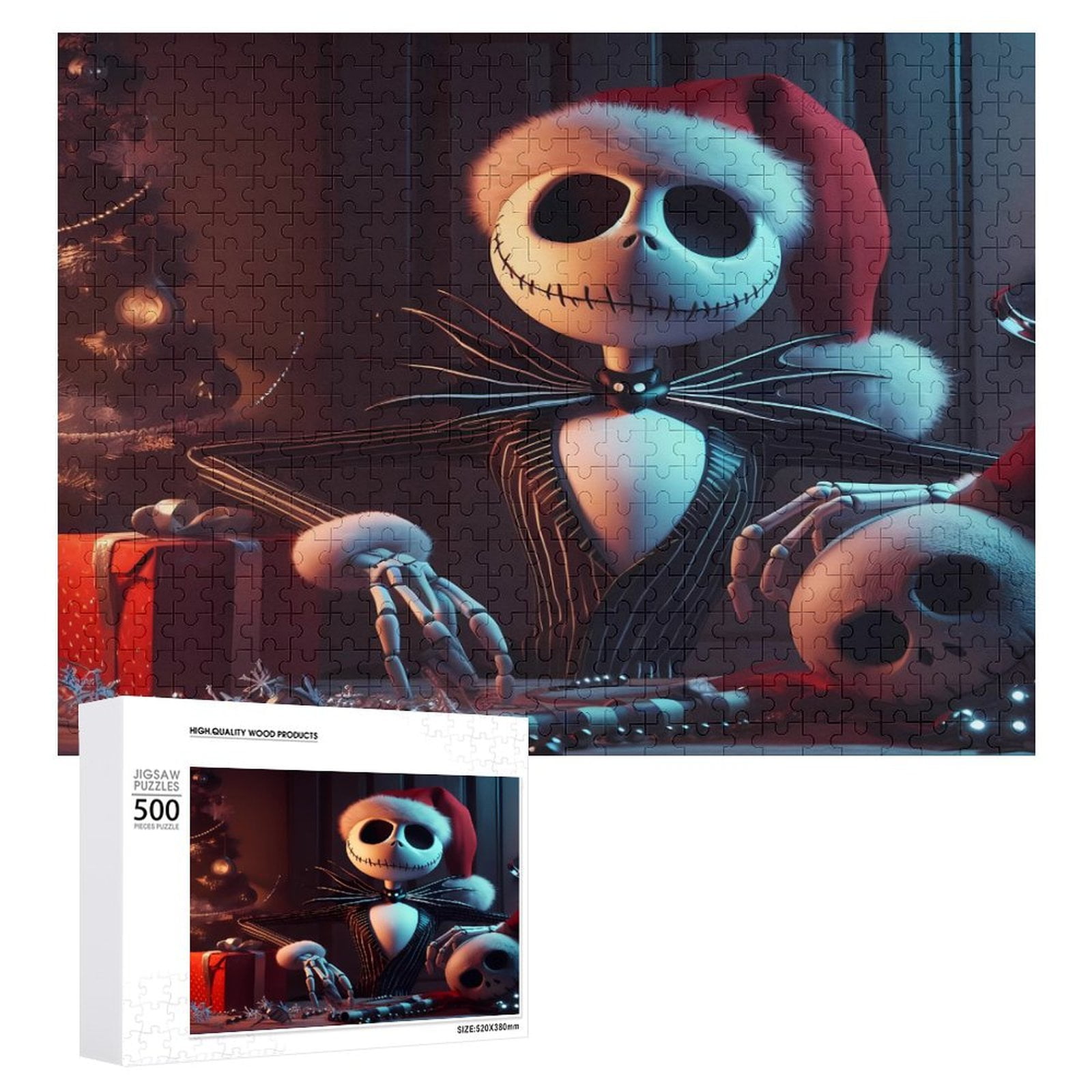 Jack Skellington Wooden Picture Puzzle-Eco-Friendly Wood, Educational ...