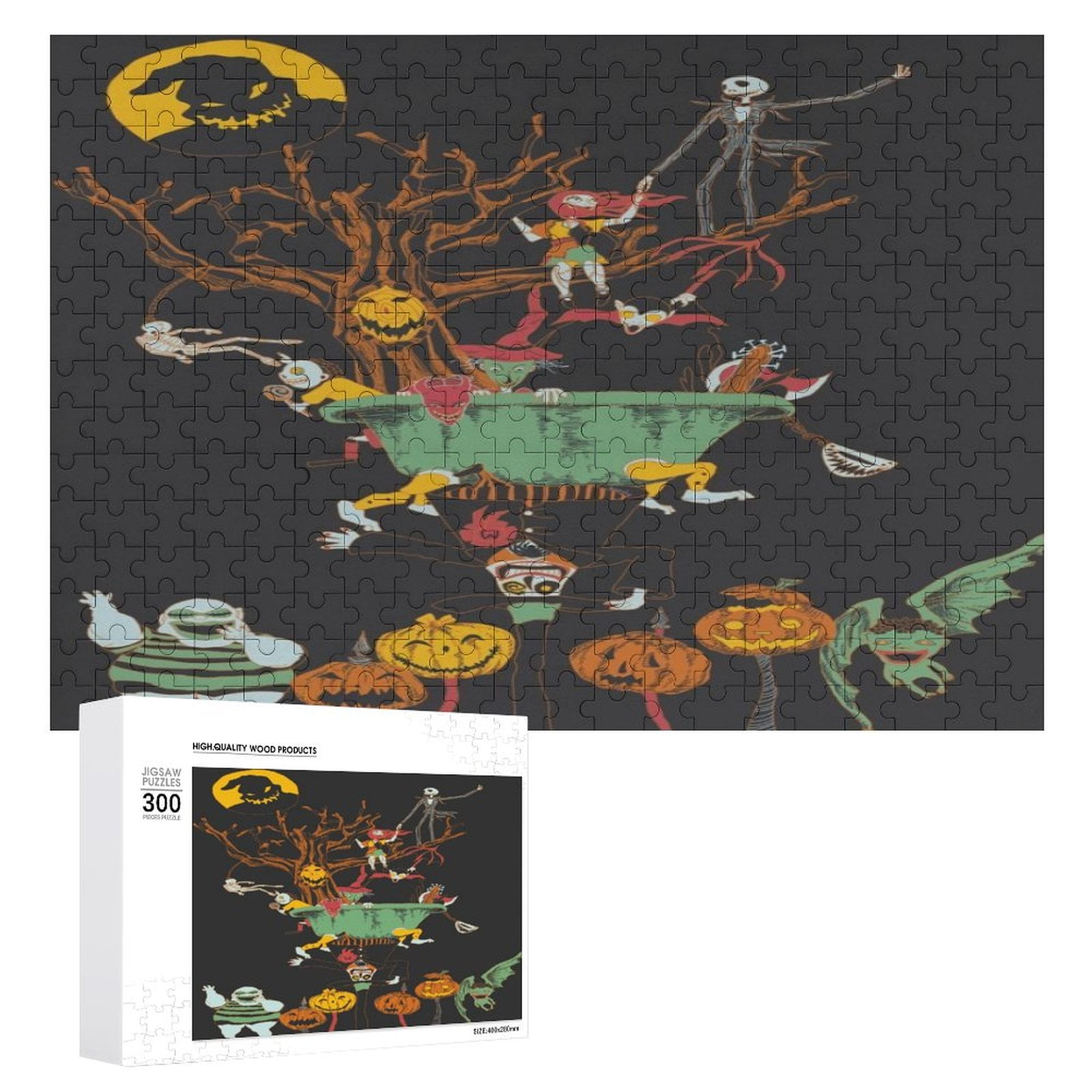 Jack_Skellington Wooden Picture Puzzle For Kids Adult Boys Girls Family ...