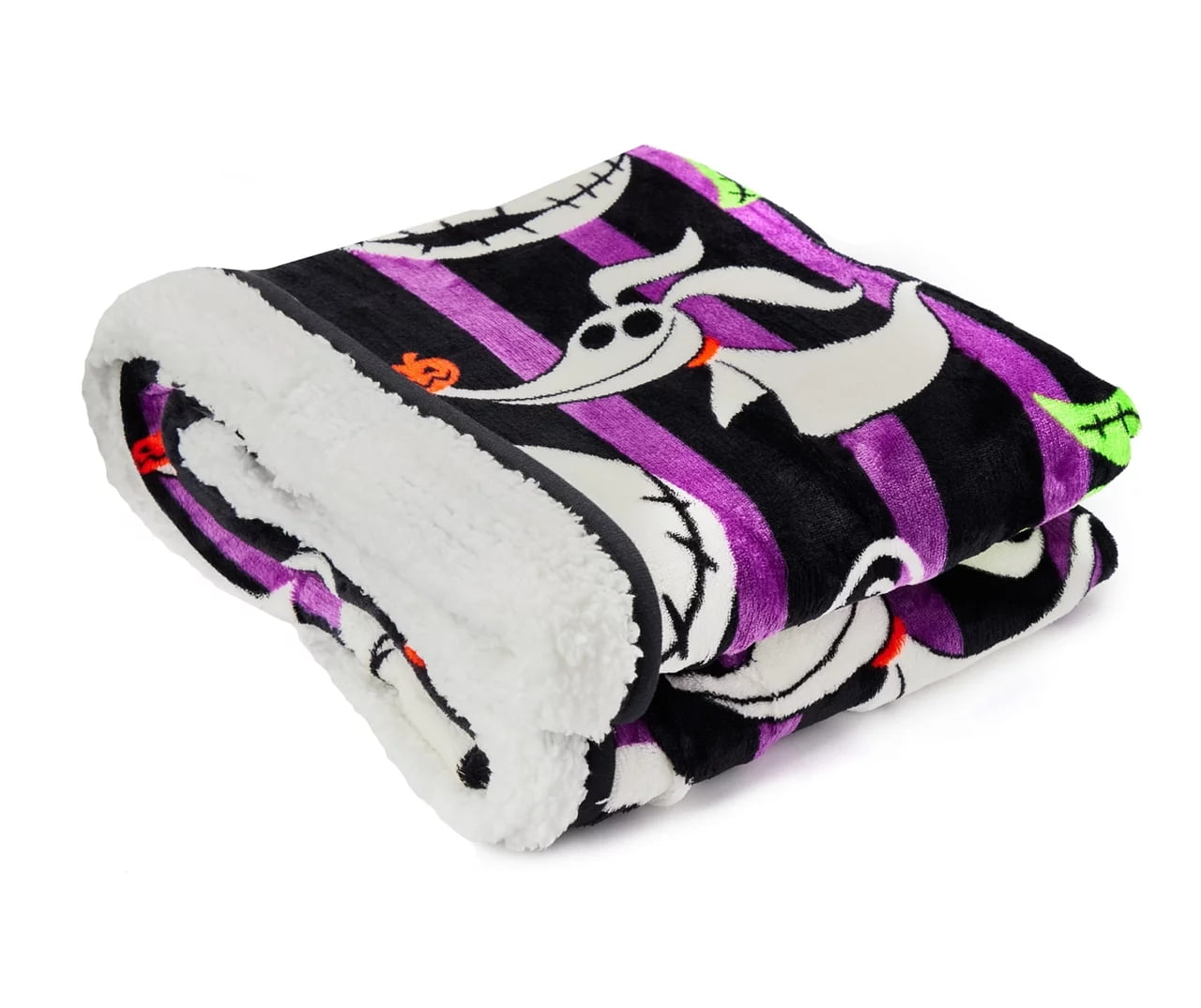 Jack Skellington, Zero and Oogie Boogie Fleece Sherpa Throw Blanket, 46 ...