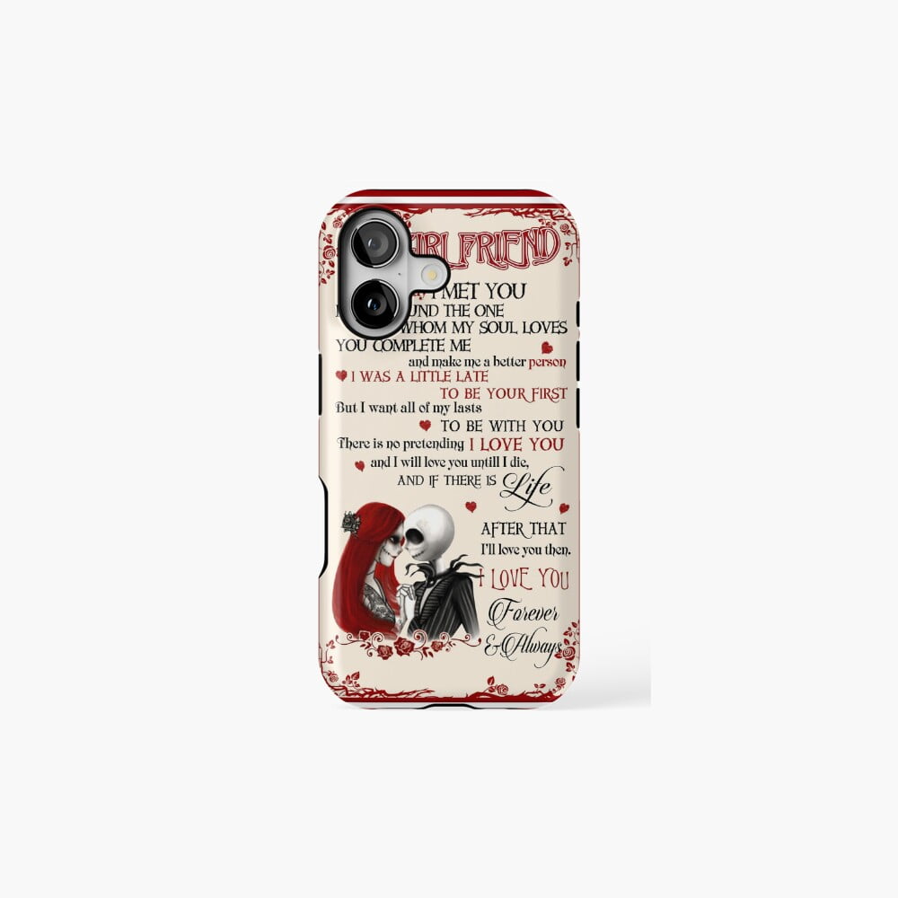 Jack Skellington and Sally Gothic Romance Quote Art Universal Phone ...