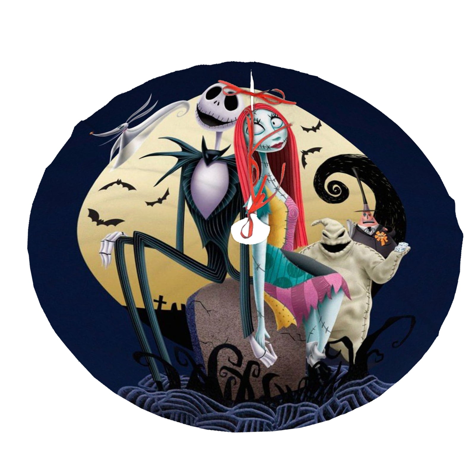 Jack Skulls Sally Gothic Christams Tree Skirts Mat,Castle Witch ...