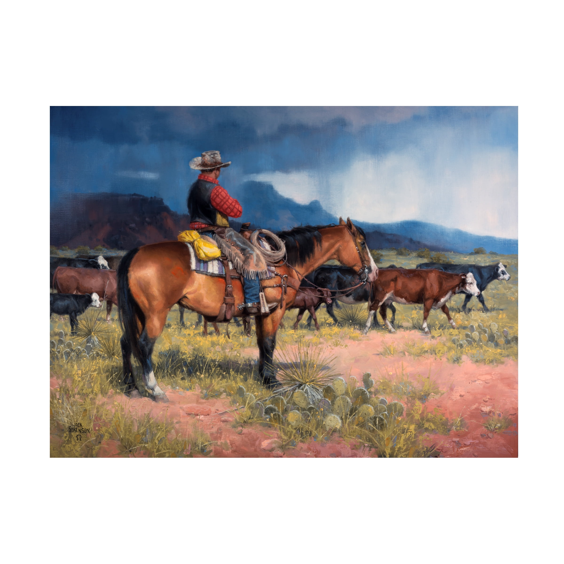 Jack Sorenson 'Twenty Years in The Saddle' Canvas Art - Walmart.com
