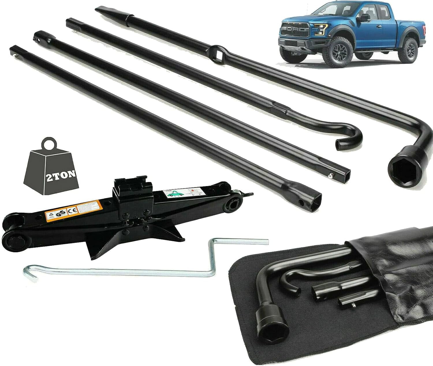 Jack Spare Tire Tool Kit fit for 2005 2006 2008 2010 2011 2012 2013 ...