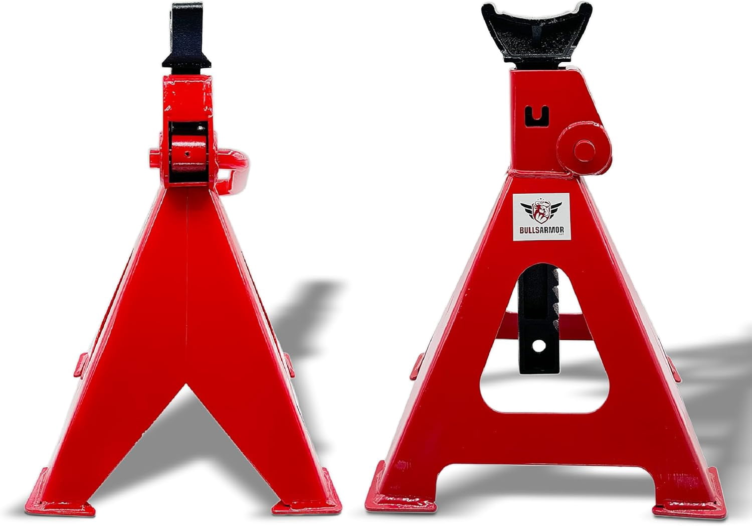 Jack Stands 6 Ton (12,000 lbs) Heavy Duty - Quick Adjustment Steel Self ...