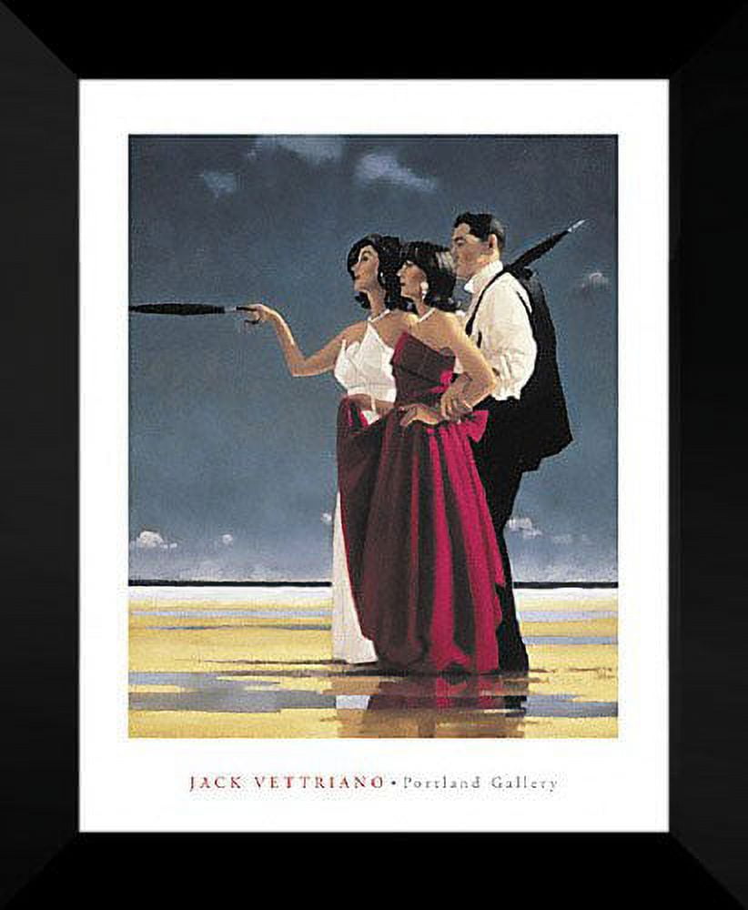 Jack Vettriano Framed Art Print 20x24 "The Missing Man I" - Walmart.com