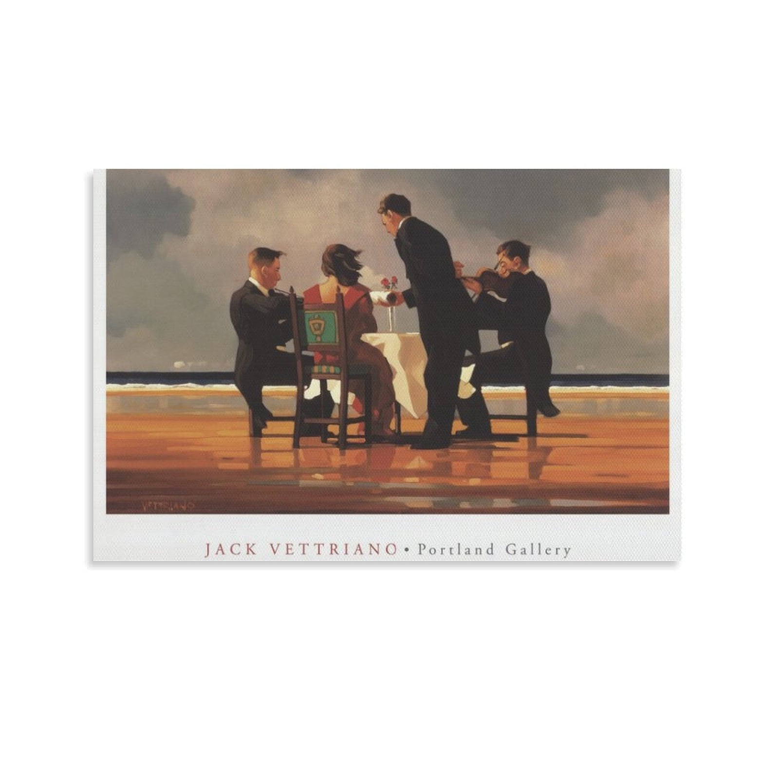 Jack Vettriano Print Painting Elegy for A Dead Admiral Picture Print ...