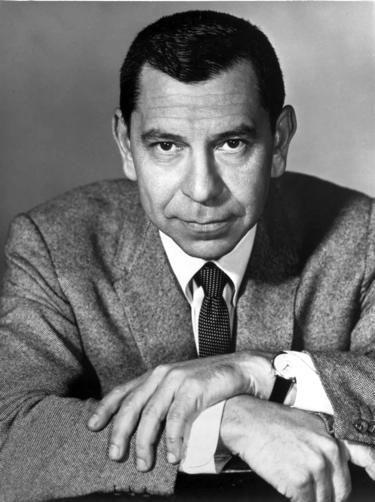 Jack Webb Looking Serious With Two Hands Cross Photo Print (24 x 30 ...