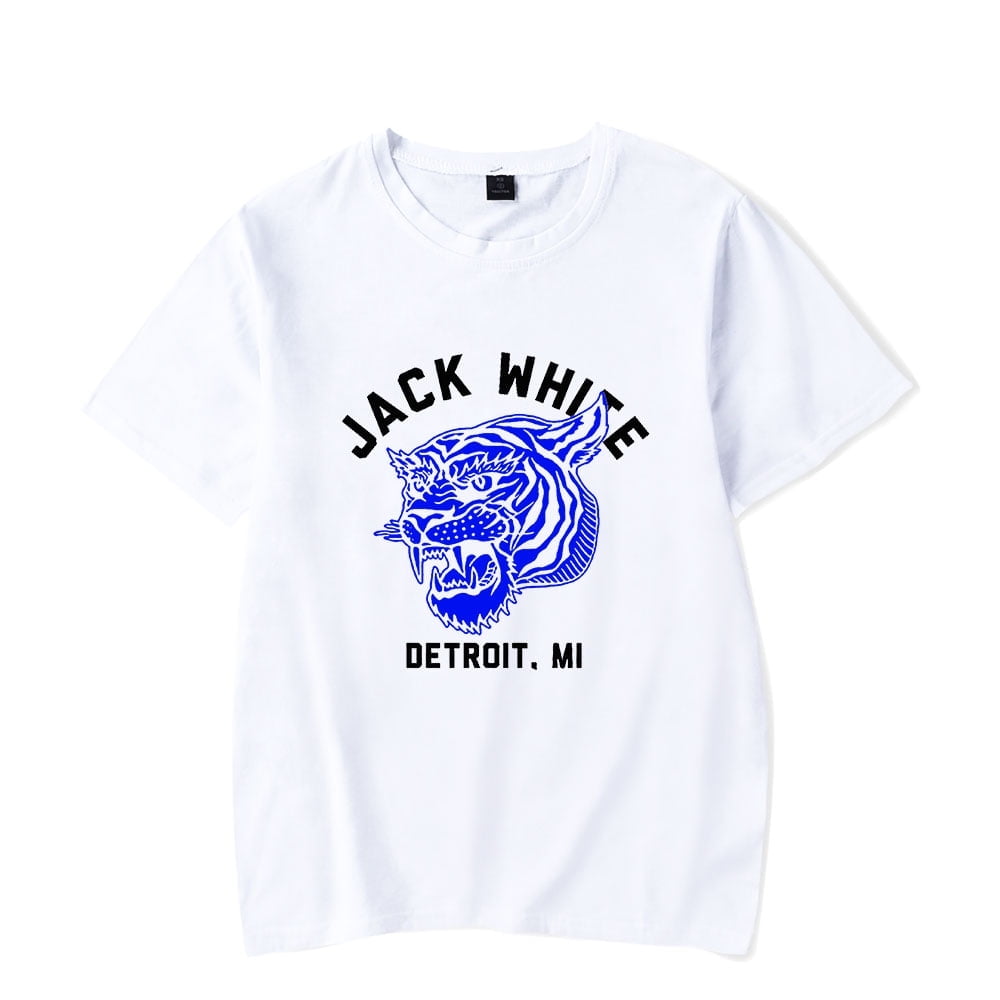 Jack White Merch T-Shirt Tiger Logo Tee Short Sleeve T Shirts - Walmart.com