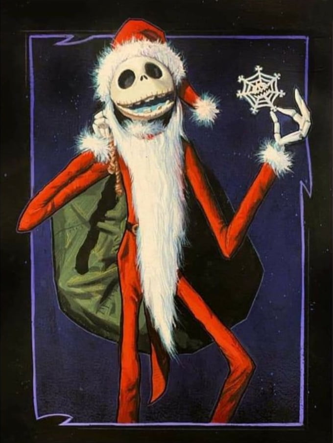 Jack and Sally Diamond Painting Kit, Cartoon Diamond Canvas, Round 5D ...