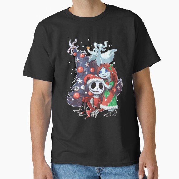 Jack and Sally Gift Design for Halloween Thanksgiving Holiday Unisex T ...