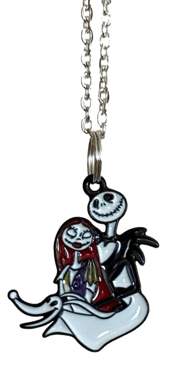 Jack and Sally Skellington Pendant Necklace - Walmart.com