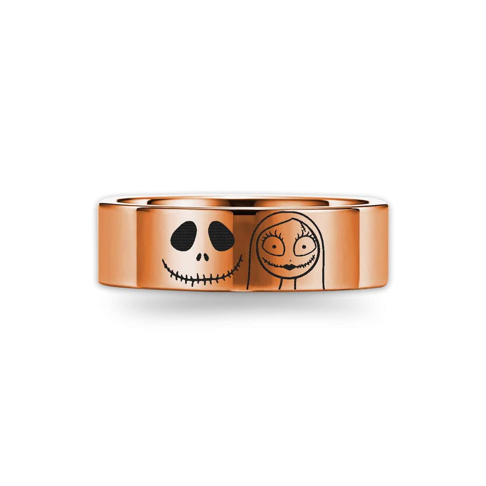 Jack and Sally Wedding Band, Jack and Sally Wedding Ring, Jack ...