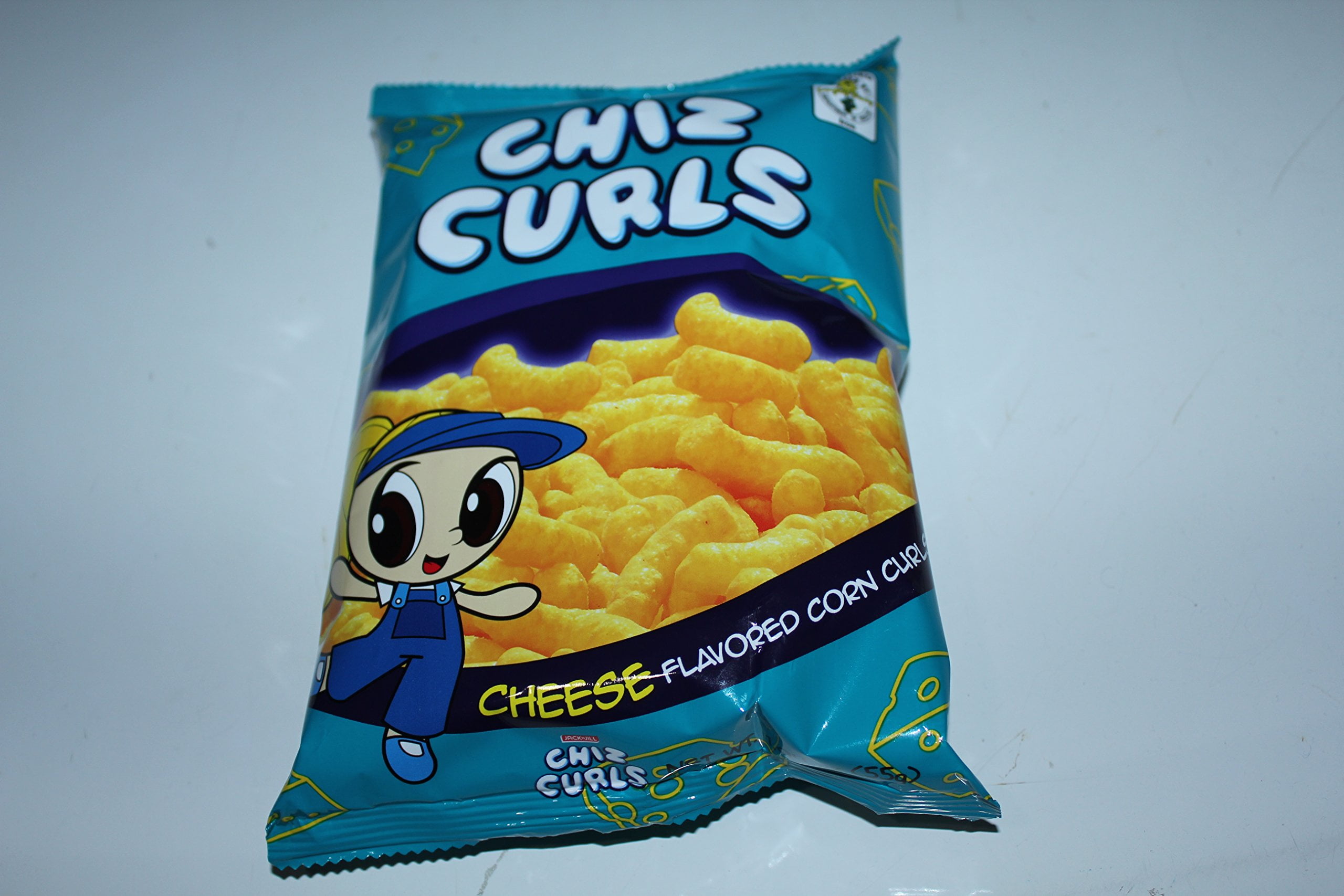 Jack n Jill Chiz SE33 Curls Cheese Flavored Corn Curls Pack of Ten 1,94 ...