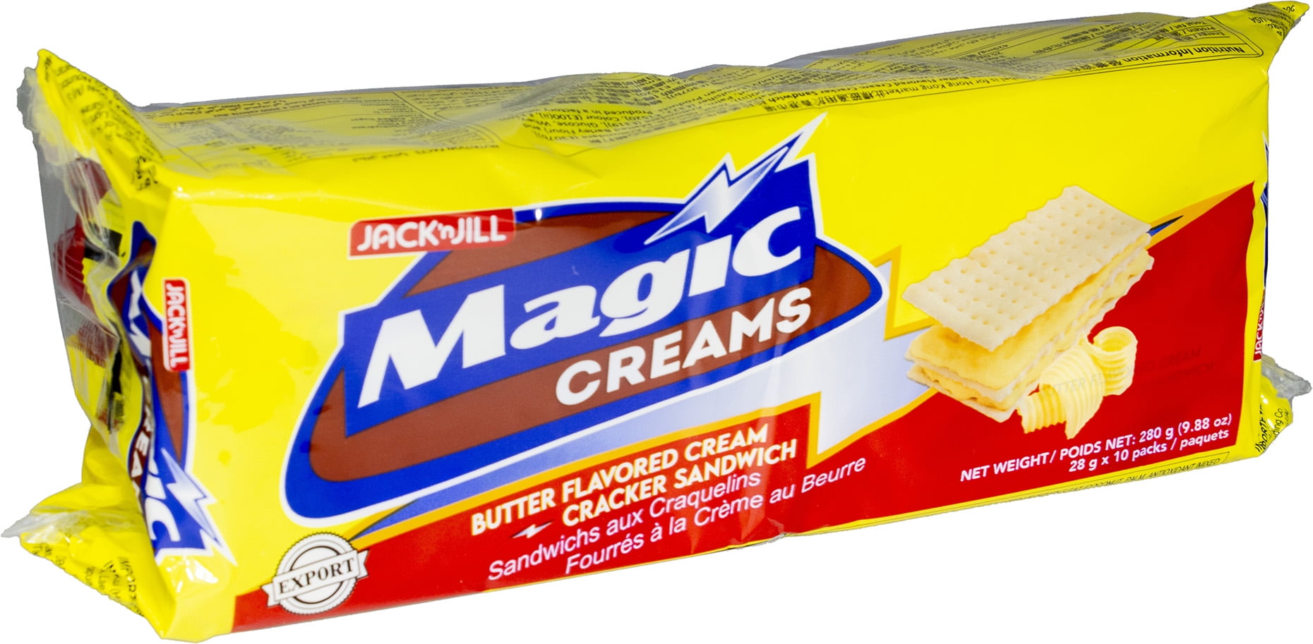 Jack 'n Jill Magic Creams, Butter Flavored Cream Cracker Sandwich, 9.88 ...