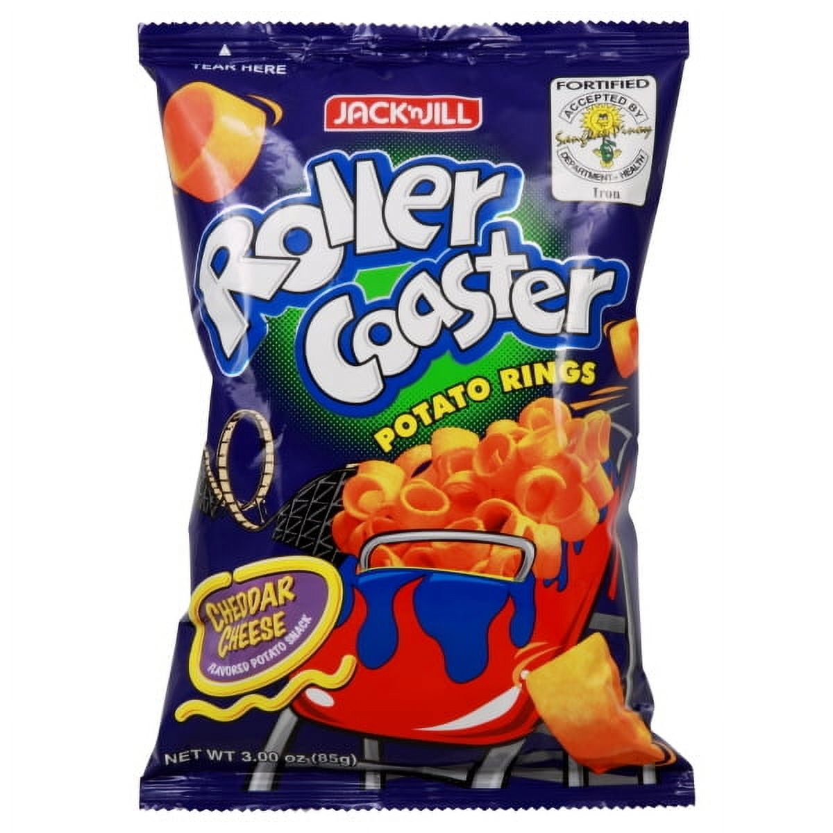 Jack n' Jill Roller Coaster Cheddar Cheese Potato Rings, 3 oz - Walmart.com