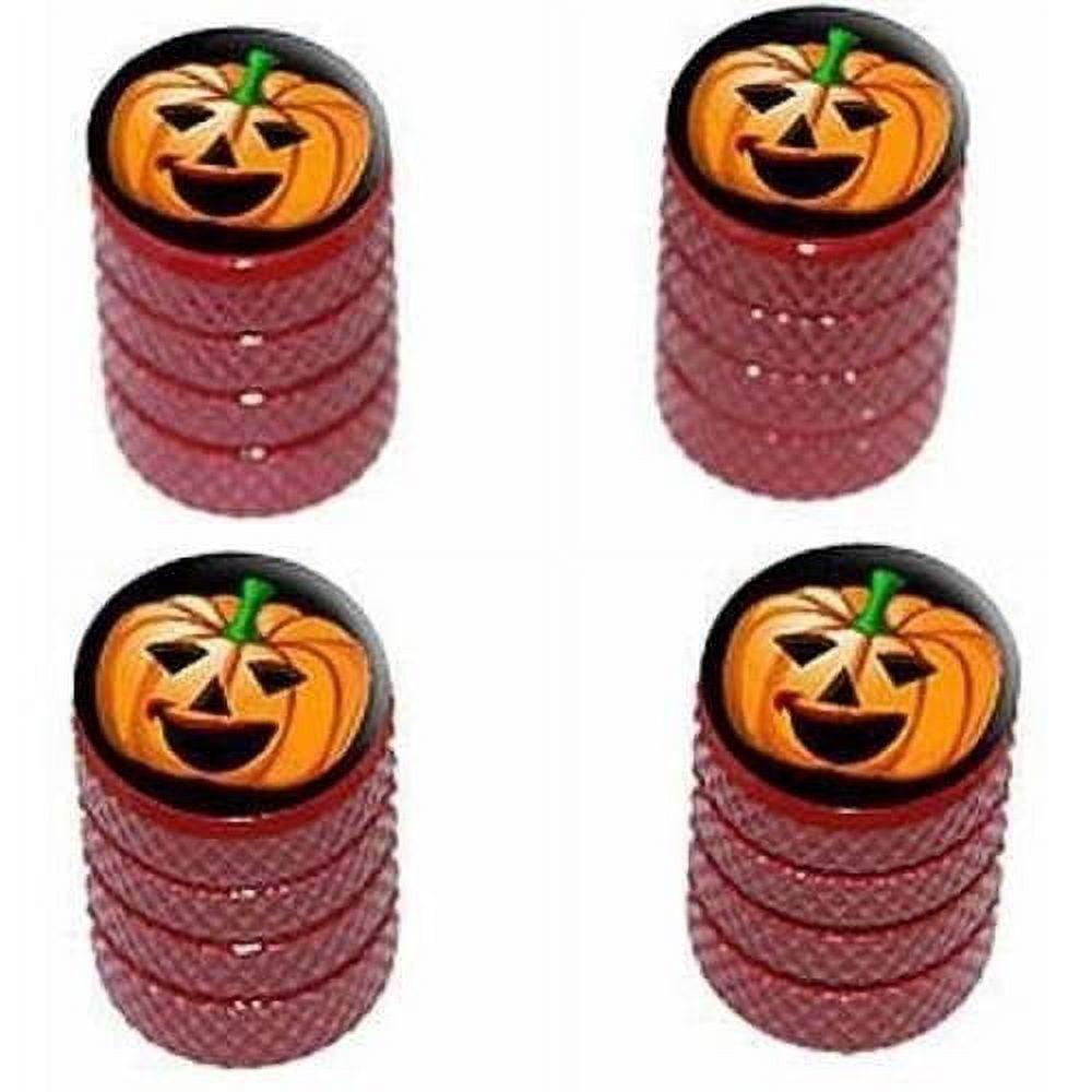 Jack-o-lantern Pumpkin Halloween Tire Rim Wheel Aluminum Valve Stem ...