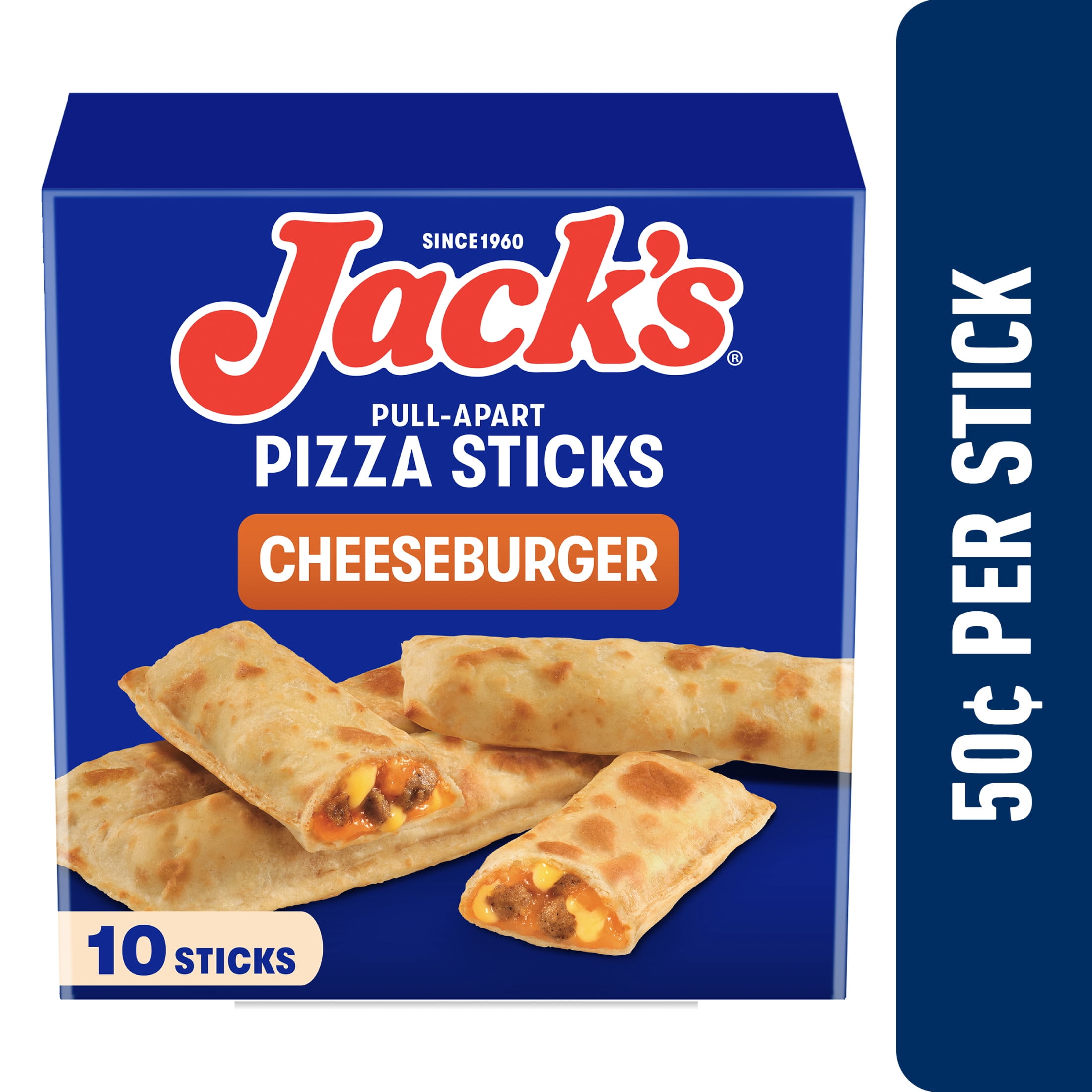 Jack's Cheeseburger Stick Snacks, 20 oz Box (Frozen) - Walmart.com