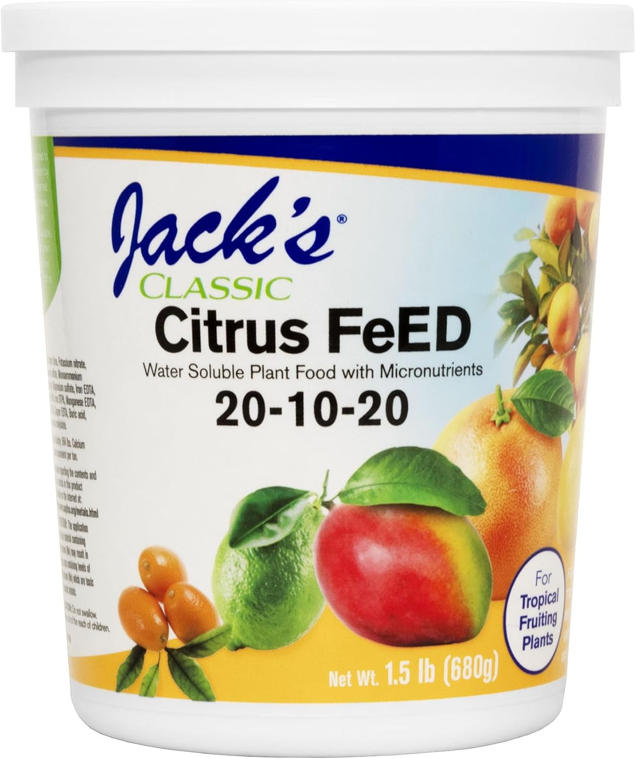 Jack's Classic 20-10-20 Citrus Feed Water-Soluble Fertilizer with ...