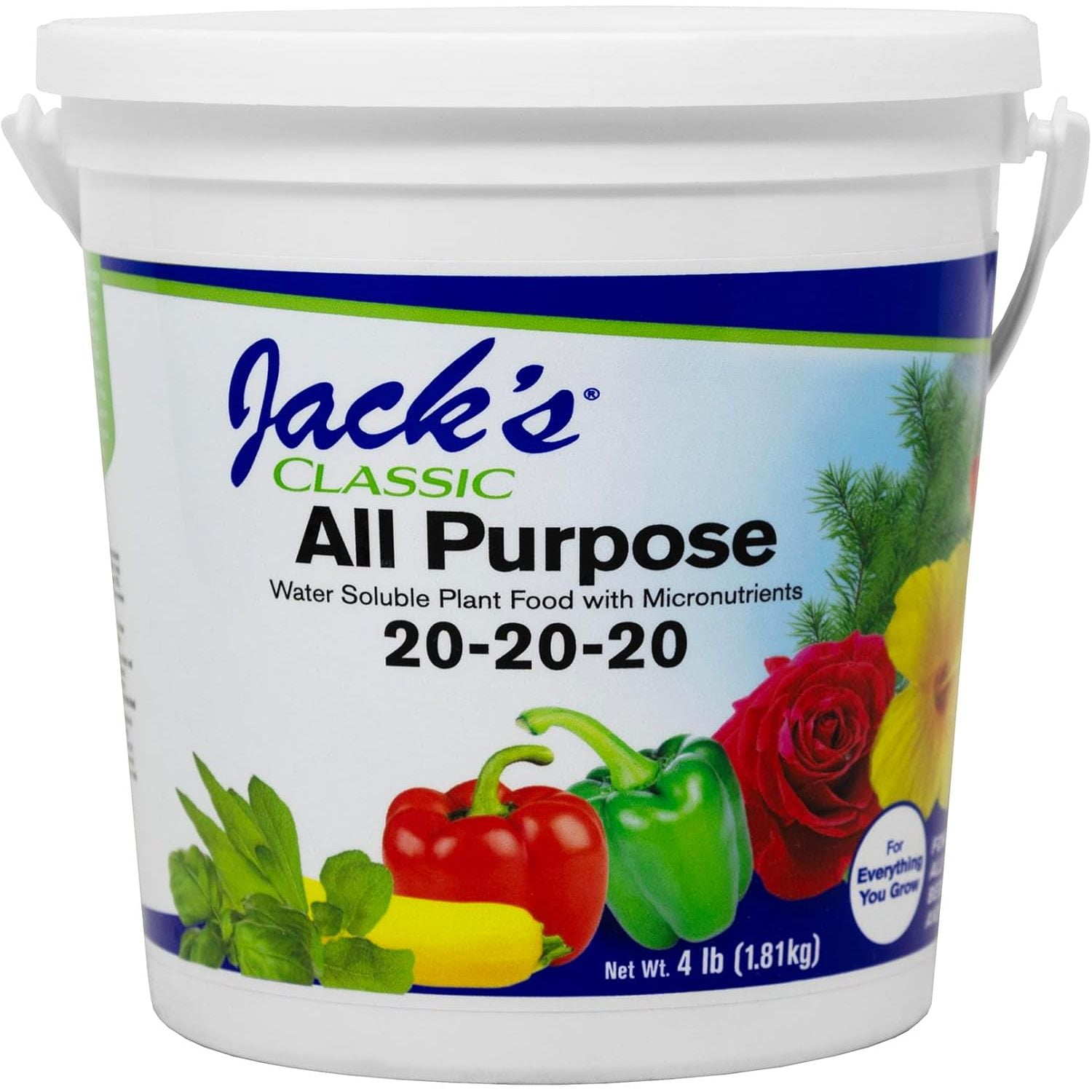 Jack's Classic 20-20-20 All Purpose Water-Soluble Fertilizer with ...