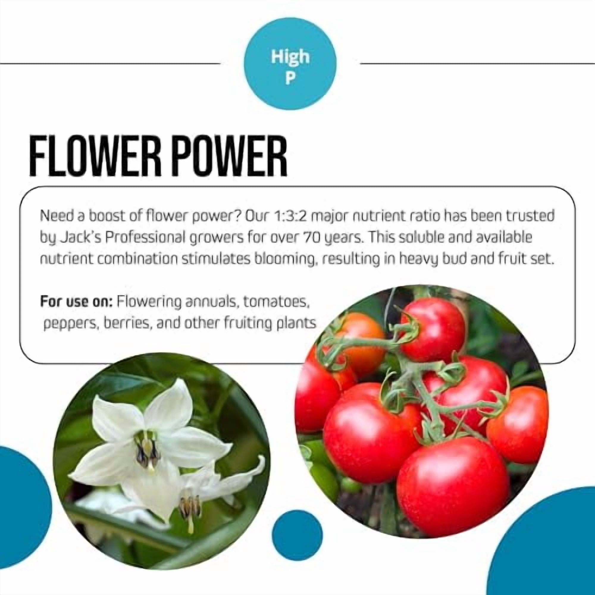 Jack's Classic Nutrients 10-30-20 Bloom Water-Soluble Fertilizer for Root Growth and Fruit ...