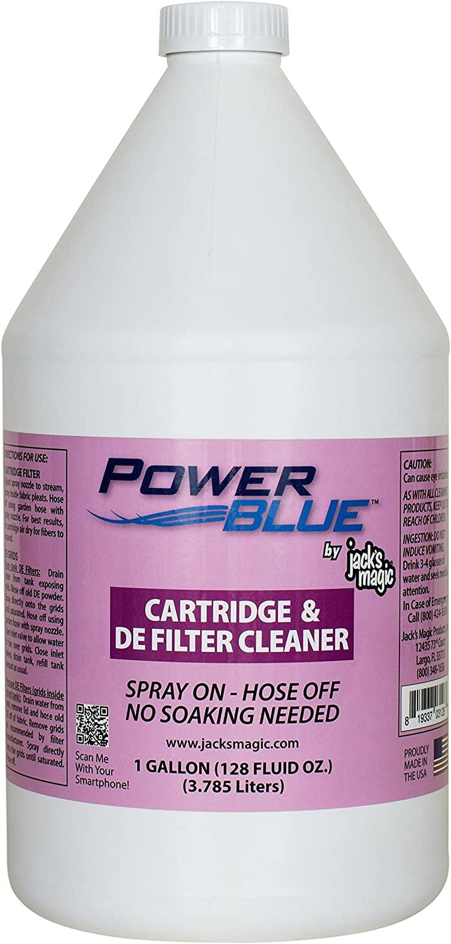 Jack's Magic Power Blue Instant Spray Cartridge and DE Filter Cleaner ...