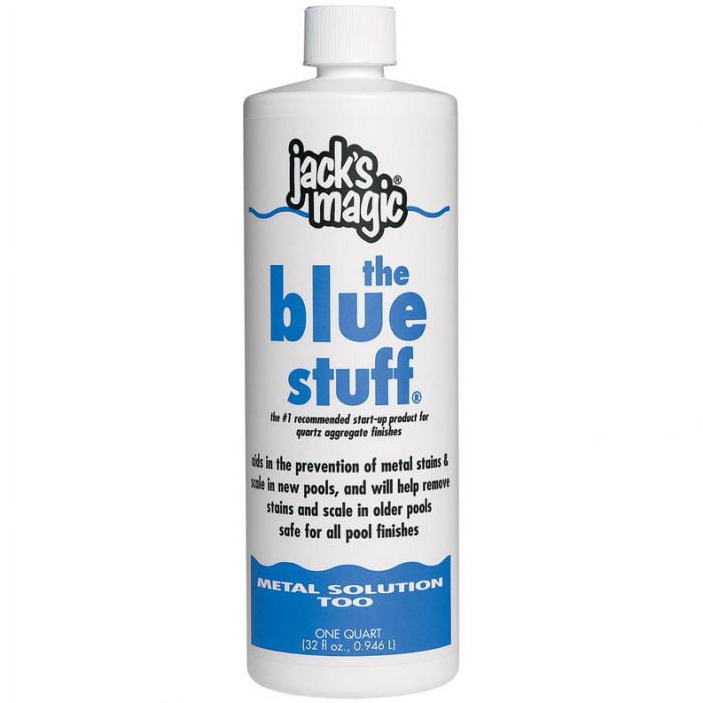 Jack's Magic The Blue Stuff - Stain Remover for Pools, 4 x 1 Qt ...