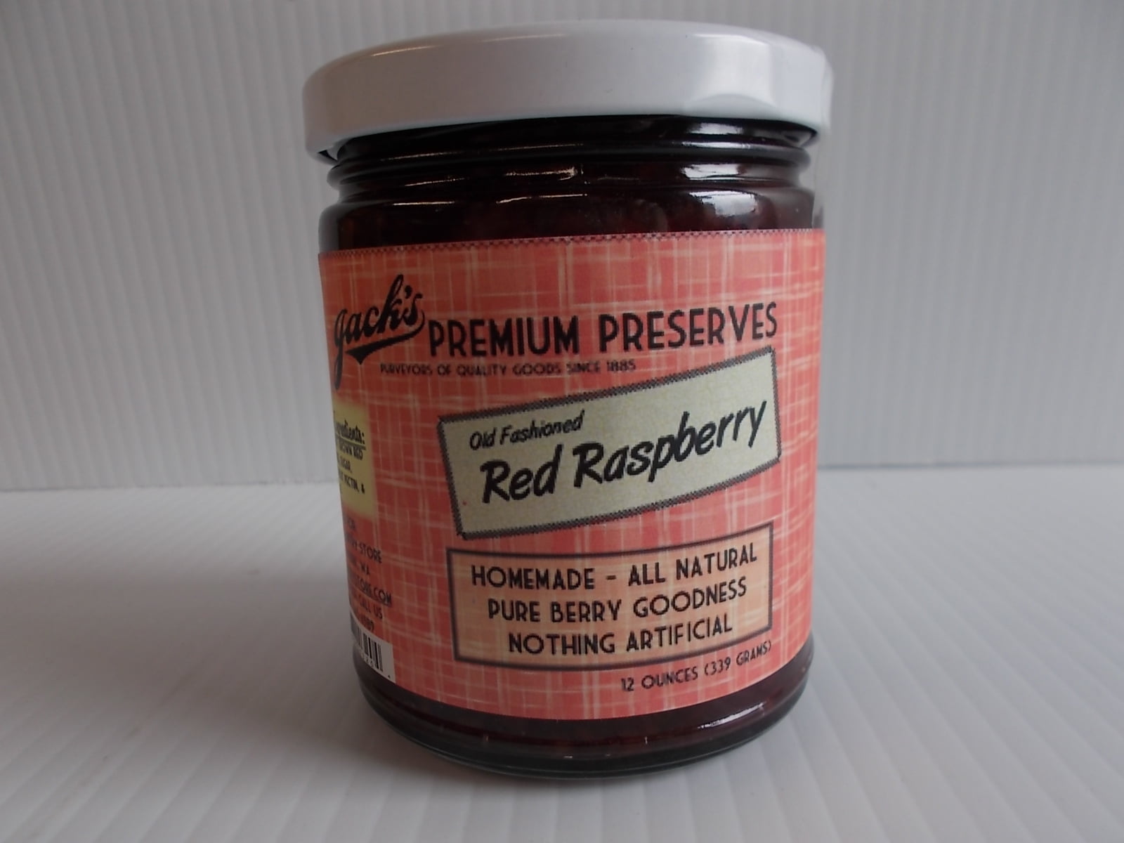Jack's Premium Preserves Red Raspberry 12 OZ - Walmart.com
