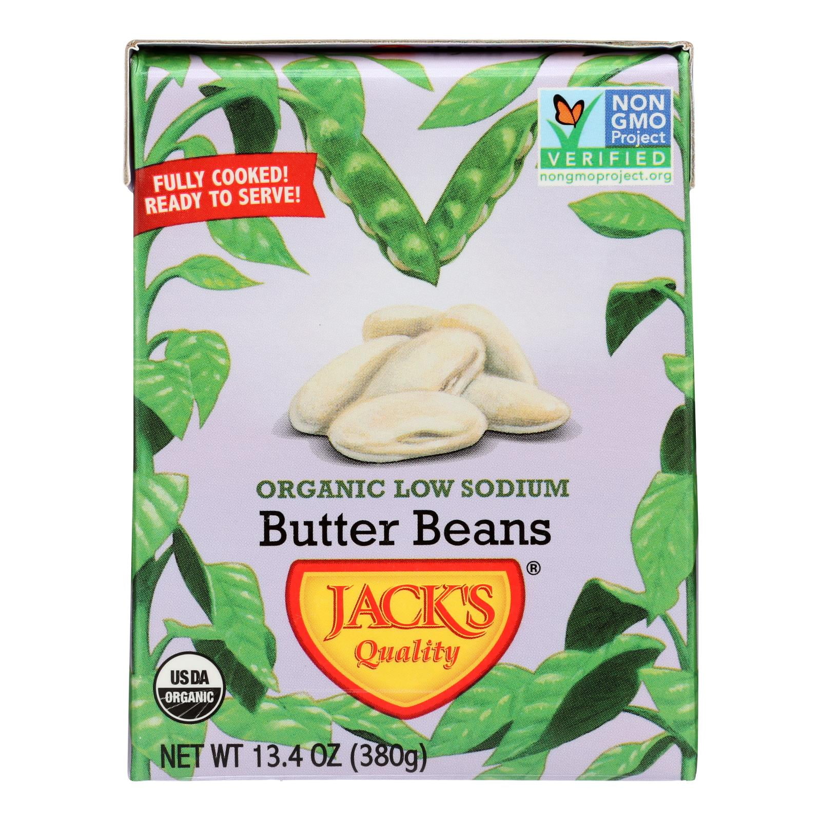 Jacks | Organic White Butter Beans 13.4 oz. | Filled with Protein ...
