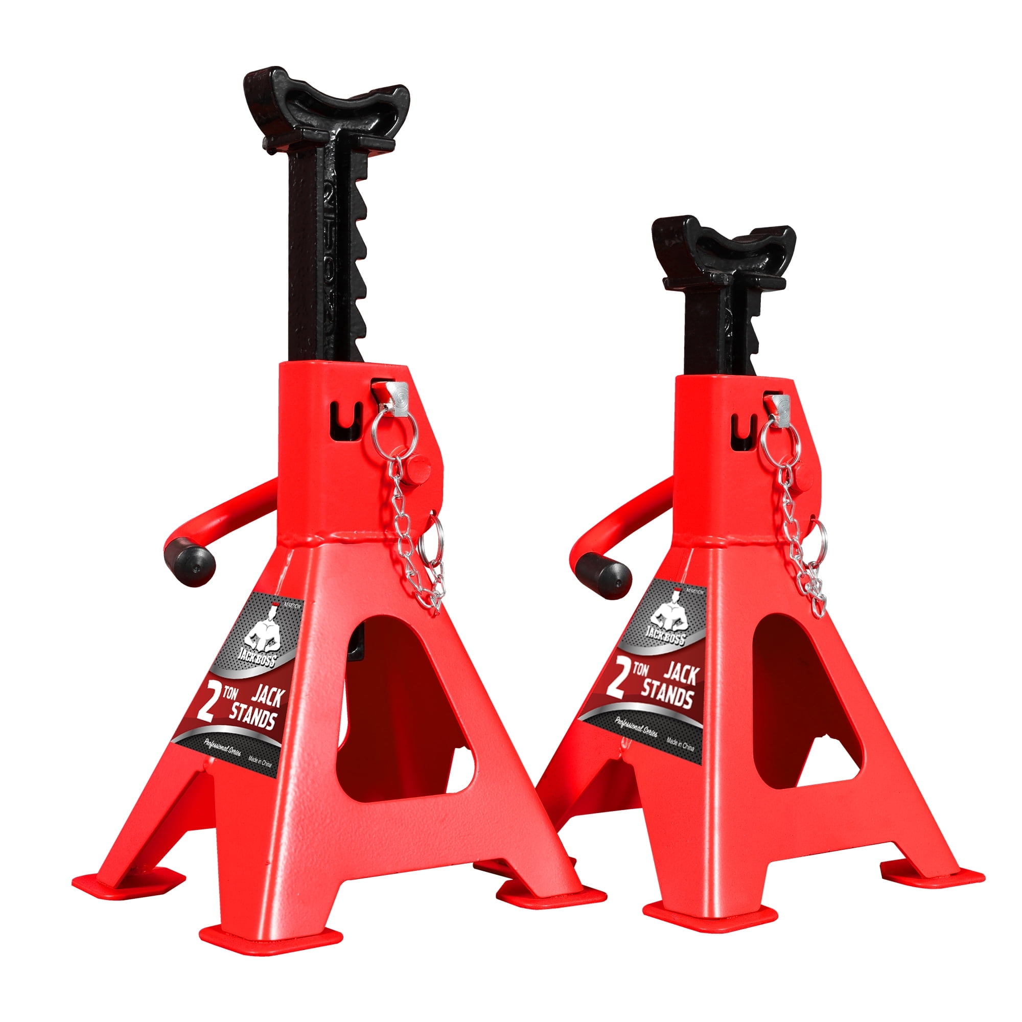 JACK BOSS Jack Stand 2 ton Double Locking,Heavy Duty Steel,AS42001CW ...