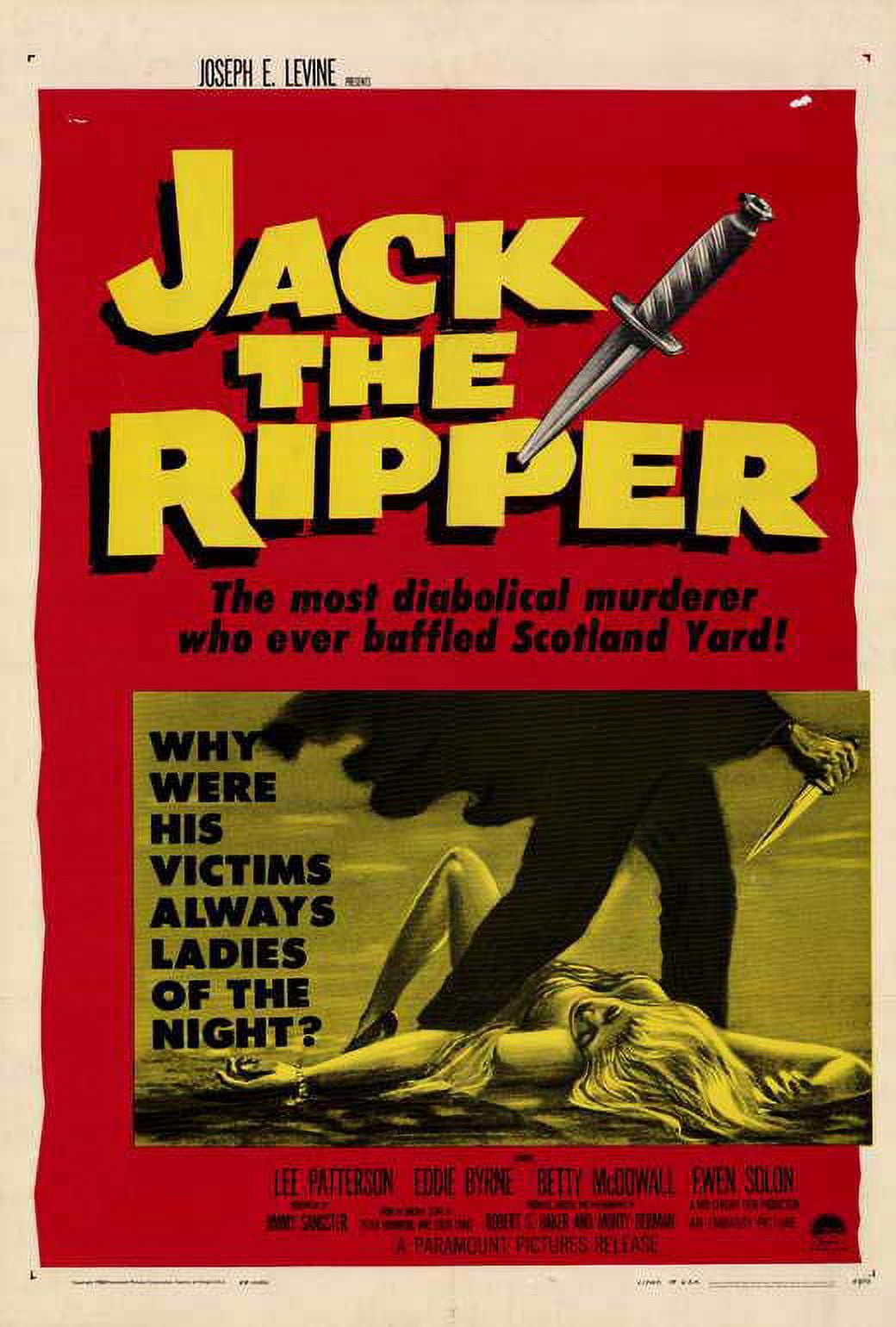 Jack the Ripper - movie POSTER (Style A) (27" x 40") (1959) - Walmart.com