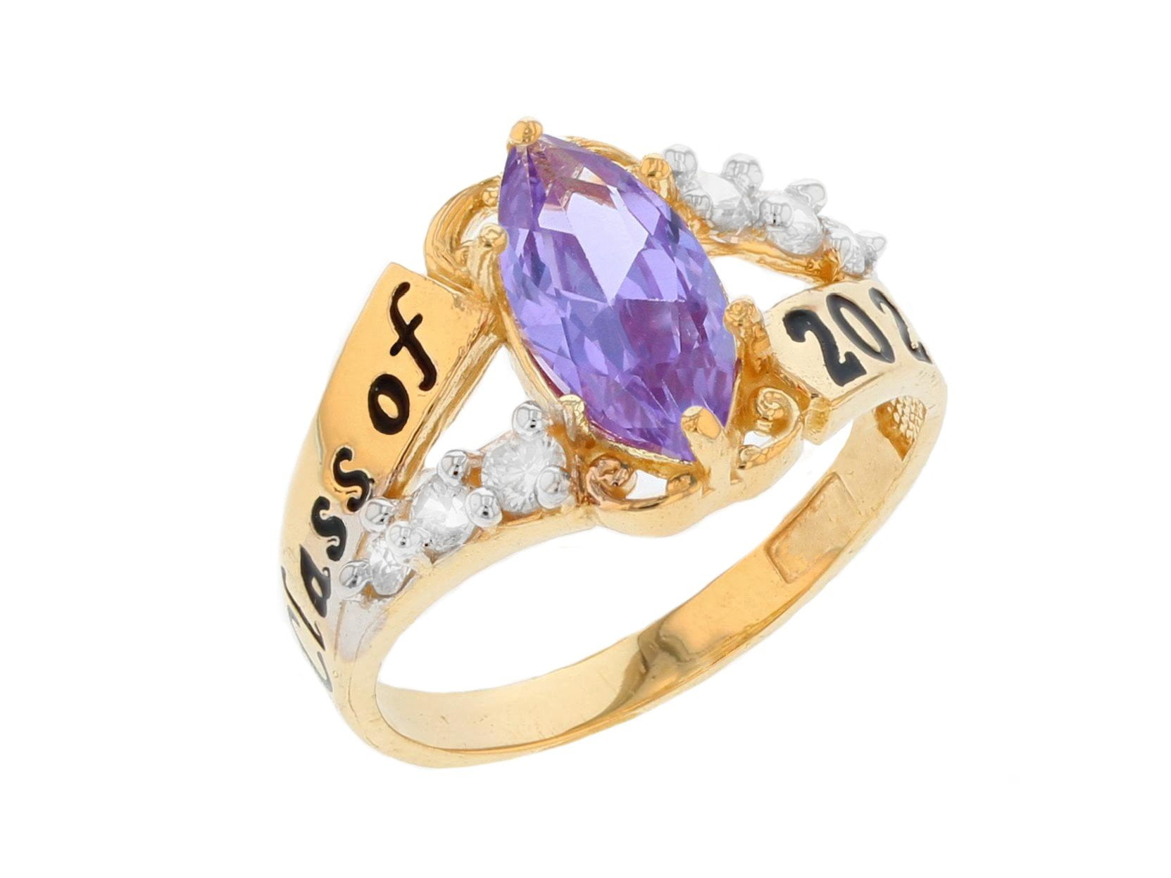 JackAni 10k Gold Simulated Alexandrite June Birthstone 2025 Class ...