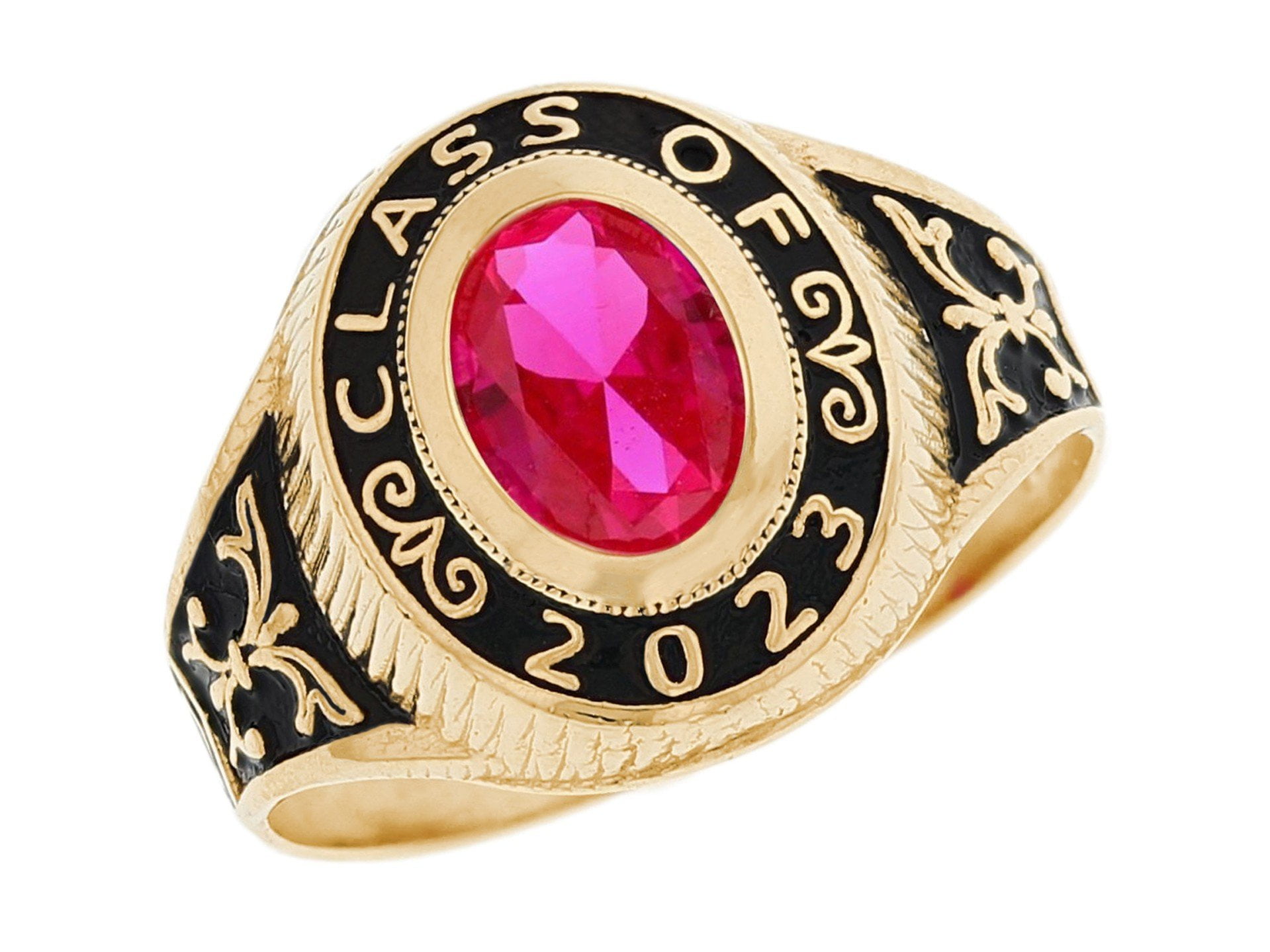 JackAni 10k Gold Simulated July Birthstone CZ 2025 Class Graduation ...