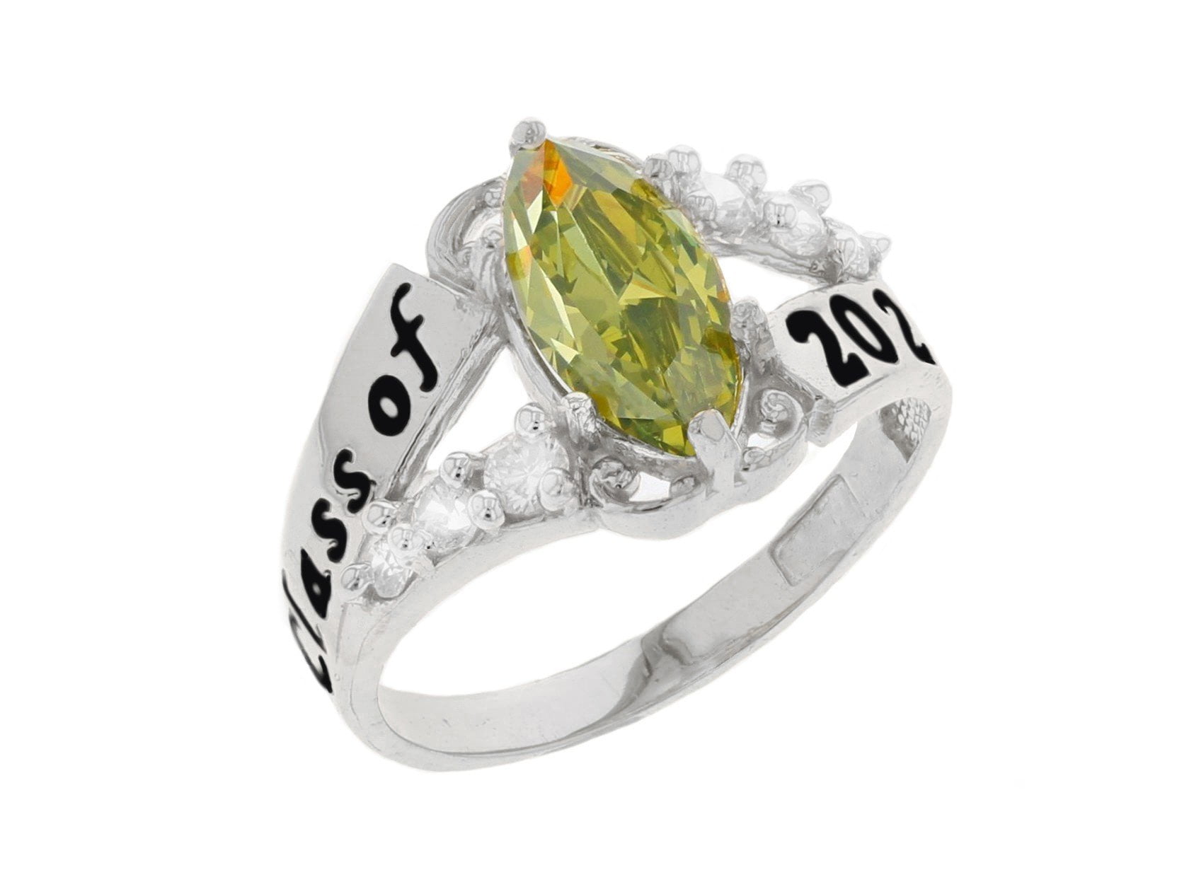 JackAni 10k Gold Simulated Peridot August Birthstone 2025 Class ...