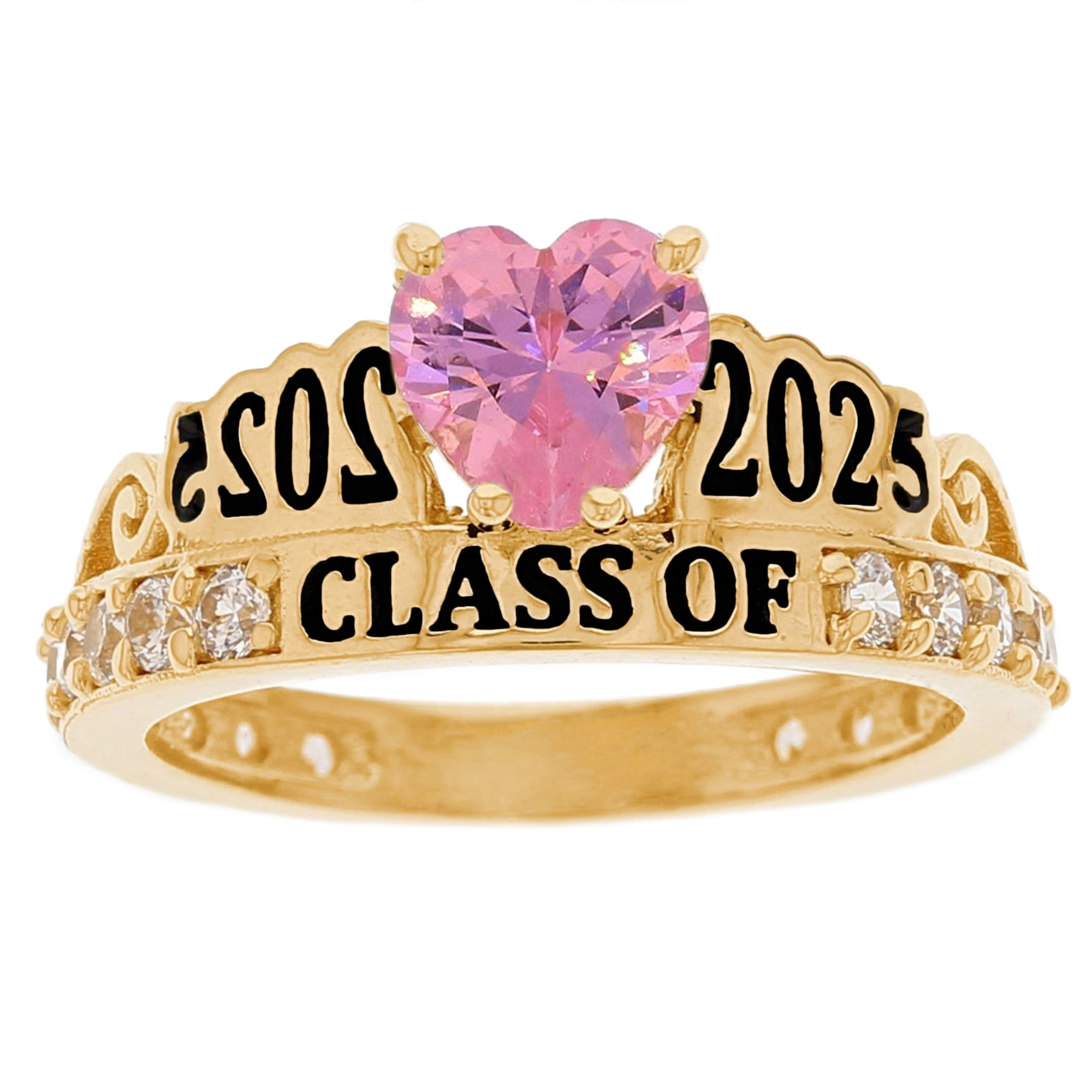 JackAni 10k Yellow Gold Simulated Tourmaline October Birthstone ...