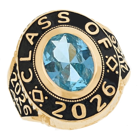 JackAni 14k Gold Simulated January Birthstone 2026 Graduation Mens ...