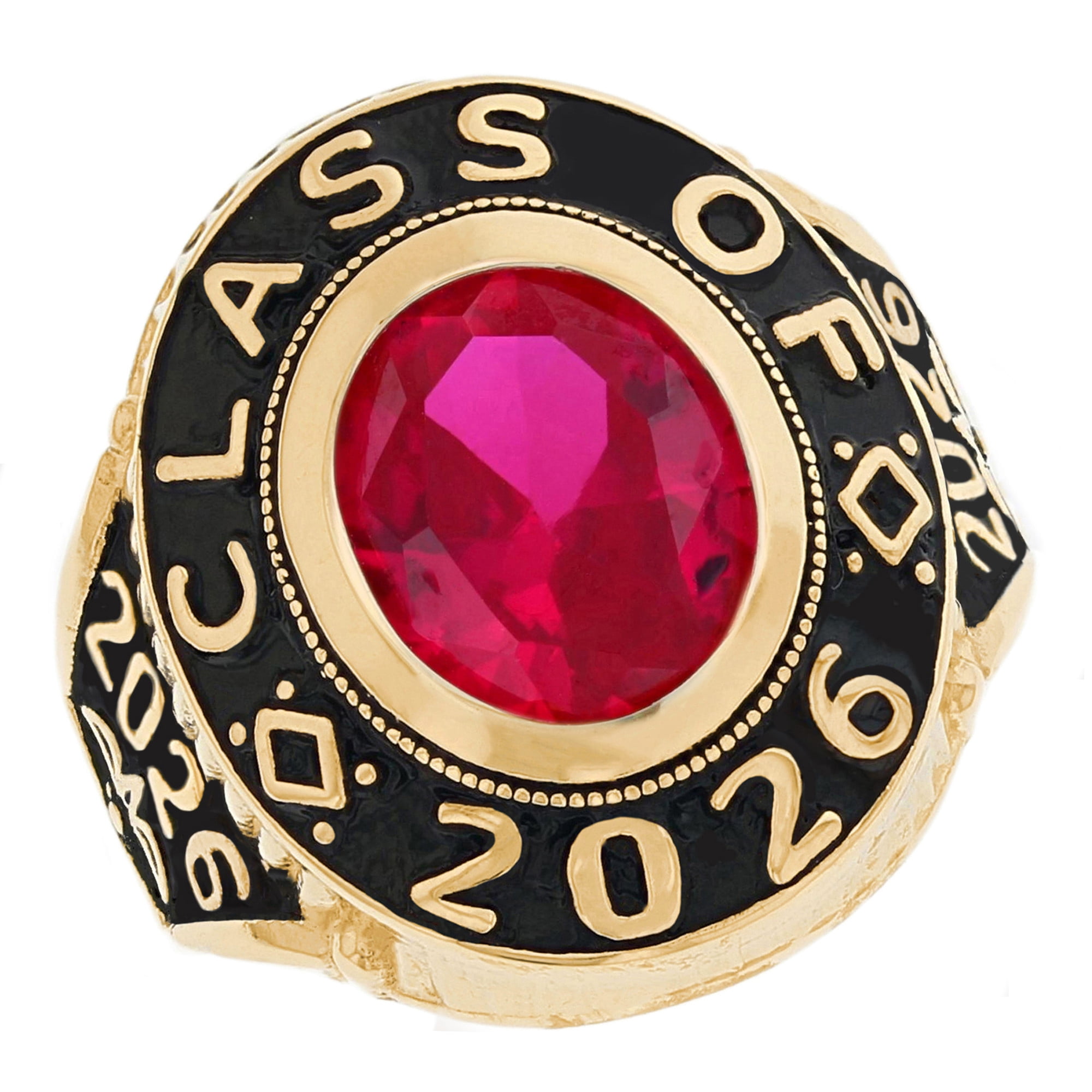 JackAni 14k Gold Simulated January Birthstone 2026 Graduation Mens ...