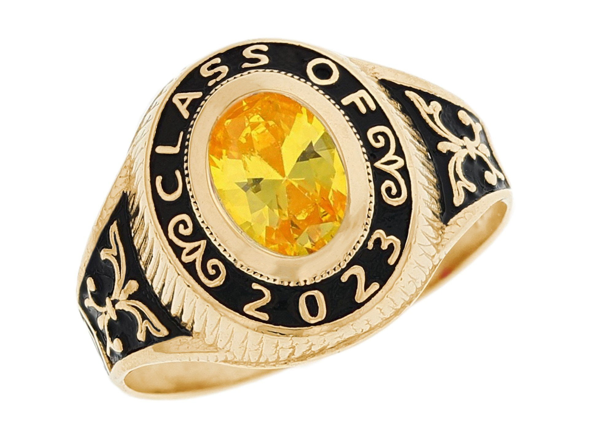 JackAni 14k Gold Simulated November Birthstone 2025 Class Graduation ...